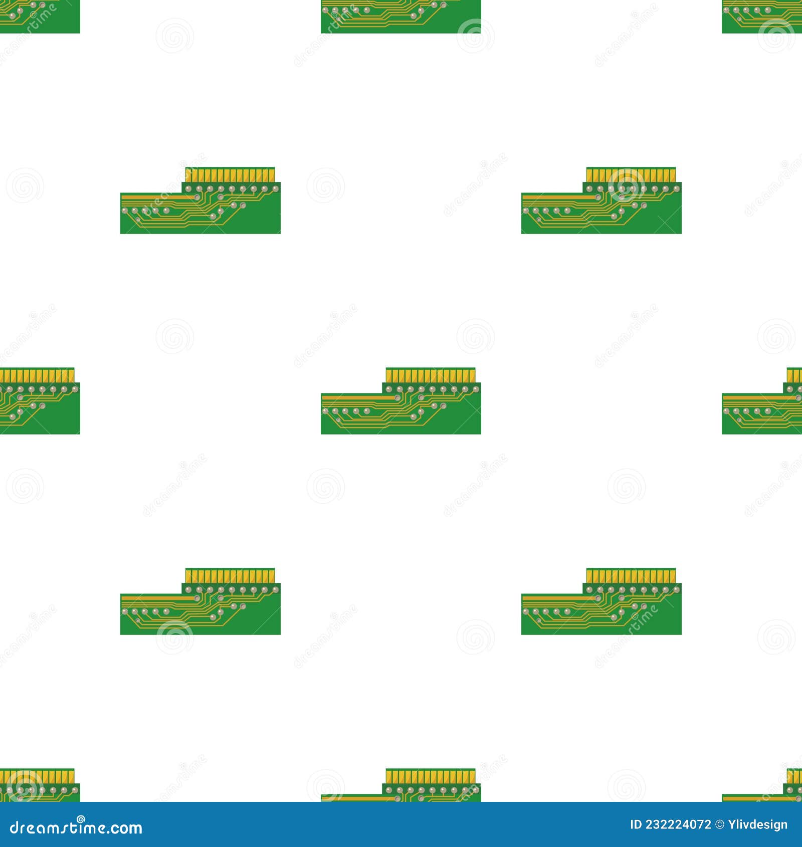 RAM Pattern Seamless Vector Stock Vector - Illustration of storage ...