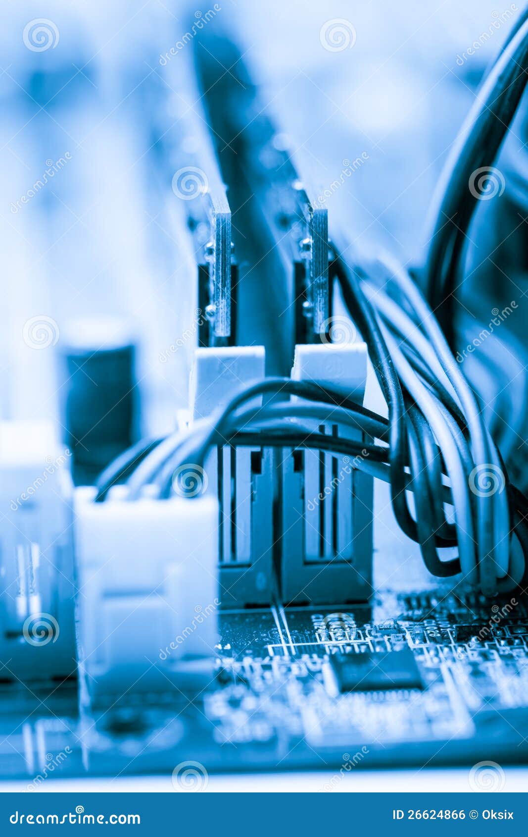 RAM socket stock photo. Image of complicated, card, internal - 26624866