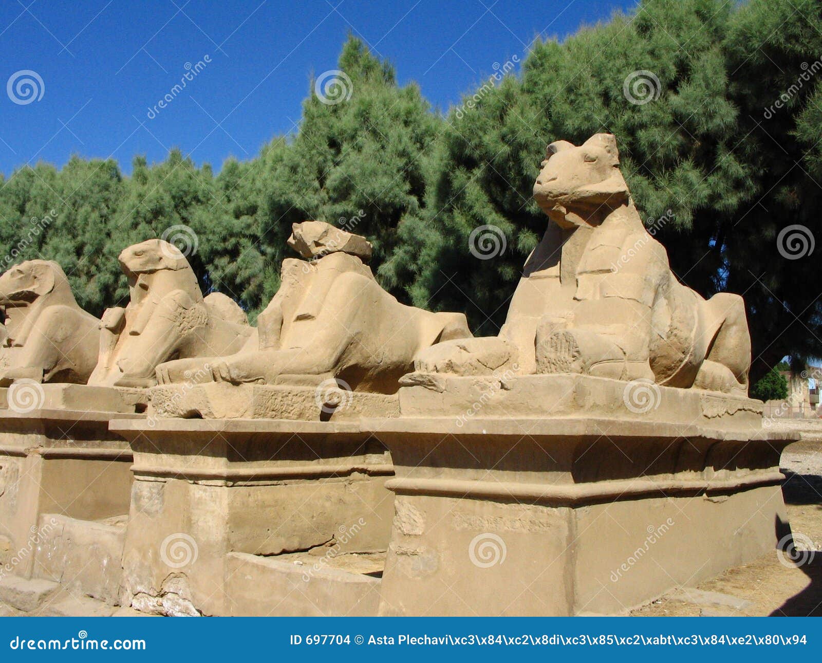 Ram sphinx stock photo. Image of kingdom, egypthology, ruins - 697704