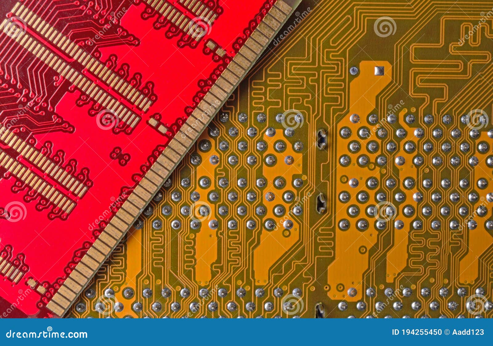 The RAM stick. stock photo. Image of stick, circuit - 194255450