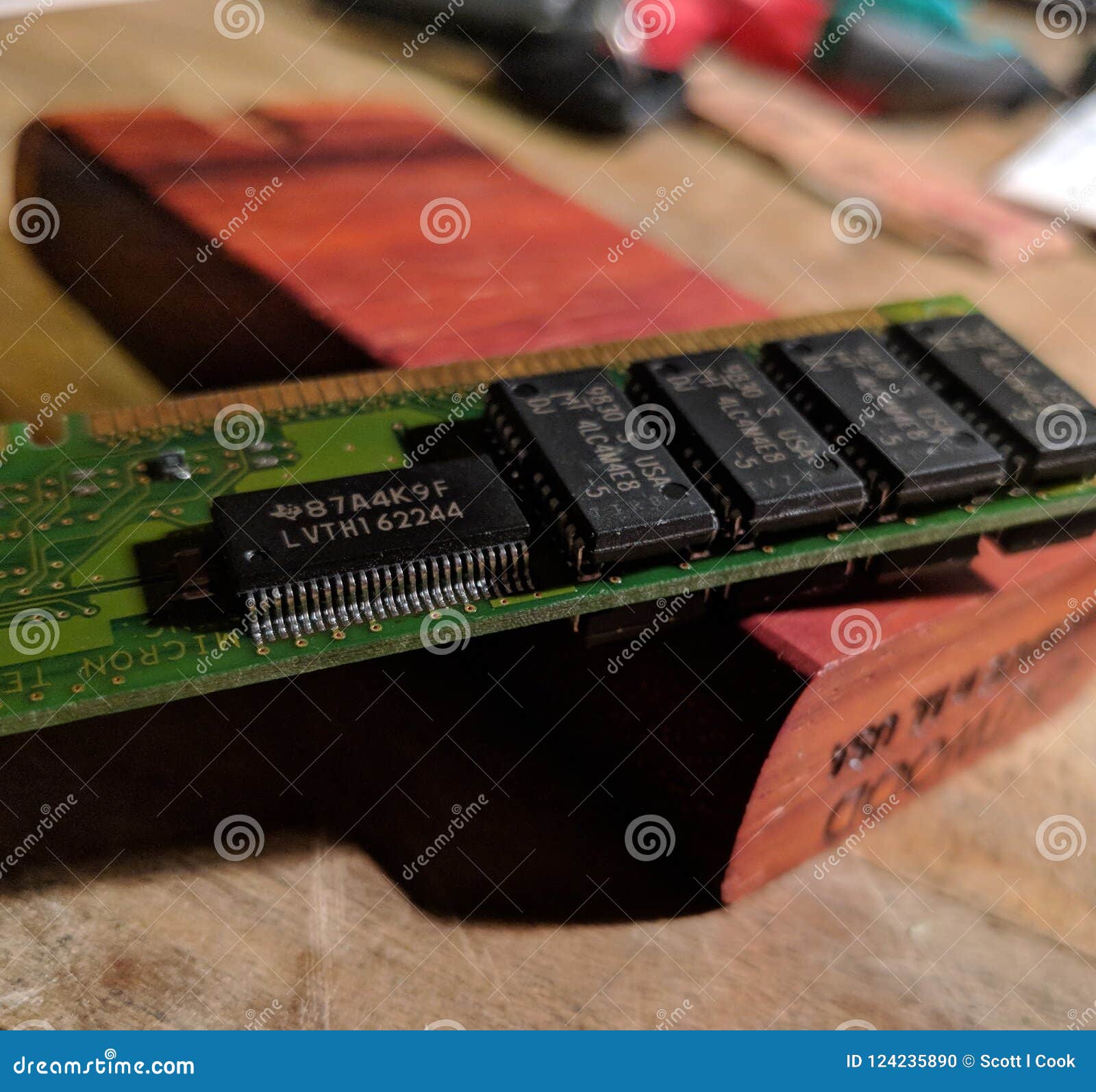Electronics Ram Wood Scrap Computer Stock Photo - Image of wood, scrap ...