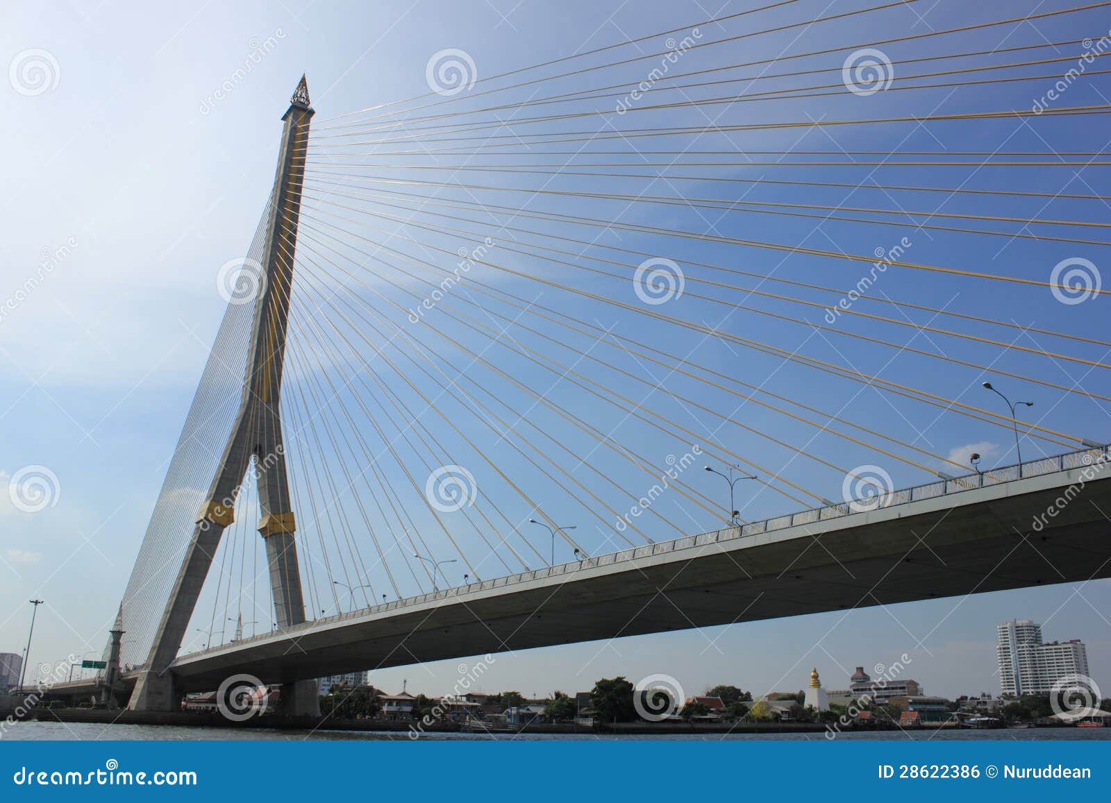 Rama 8 bridge stock photo. Image of gray, infrastructure - 28622386