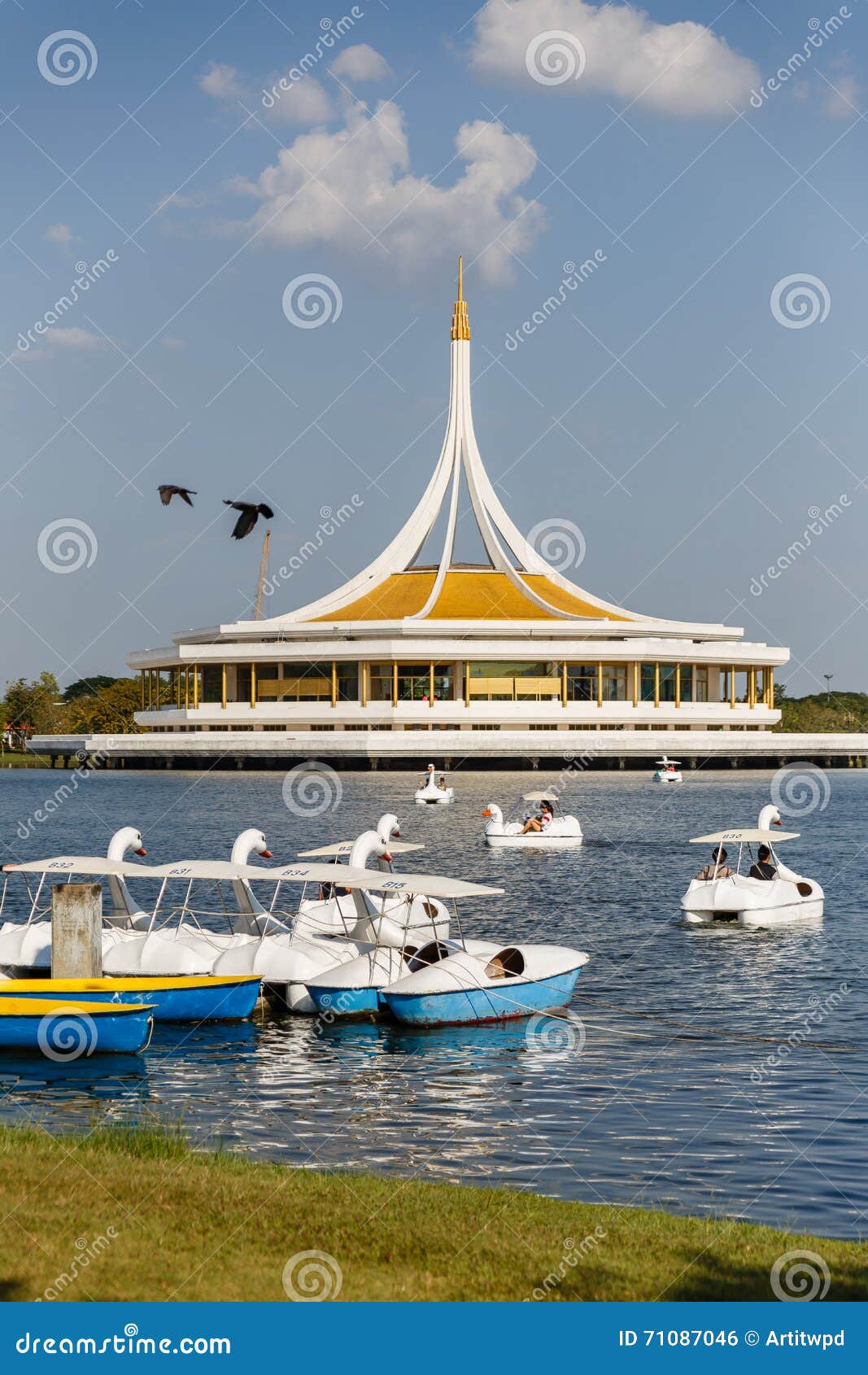 Rama IX Park with Duck Boats Stock Photo - Image of green, relax: 71087046