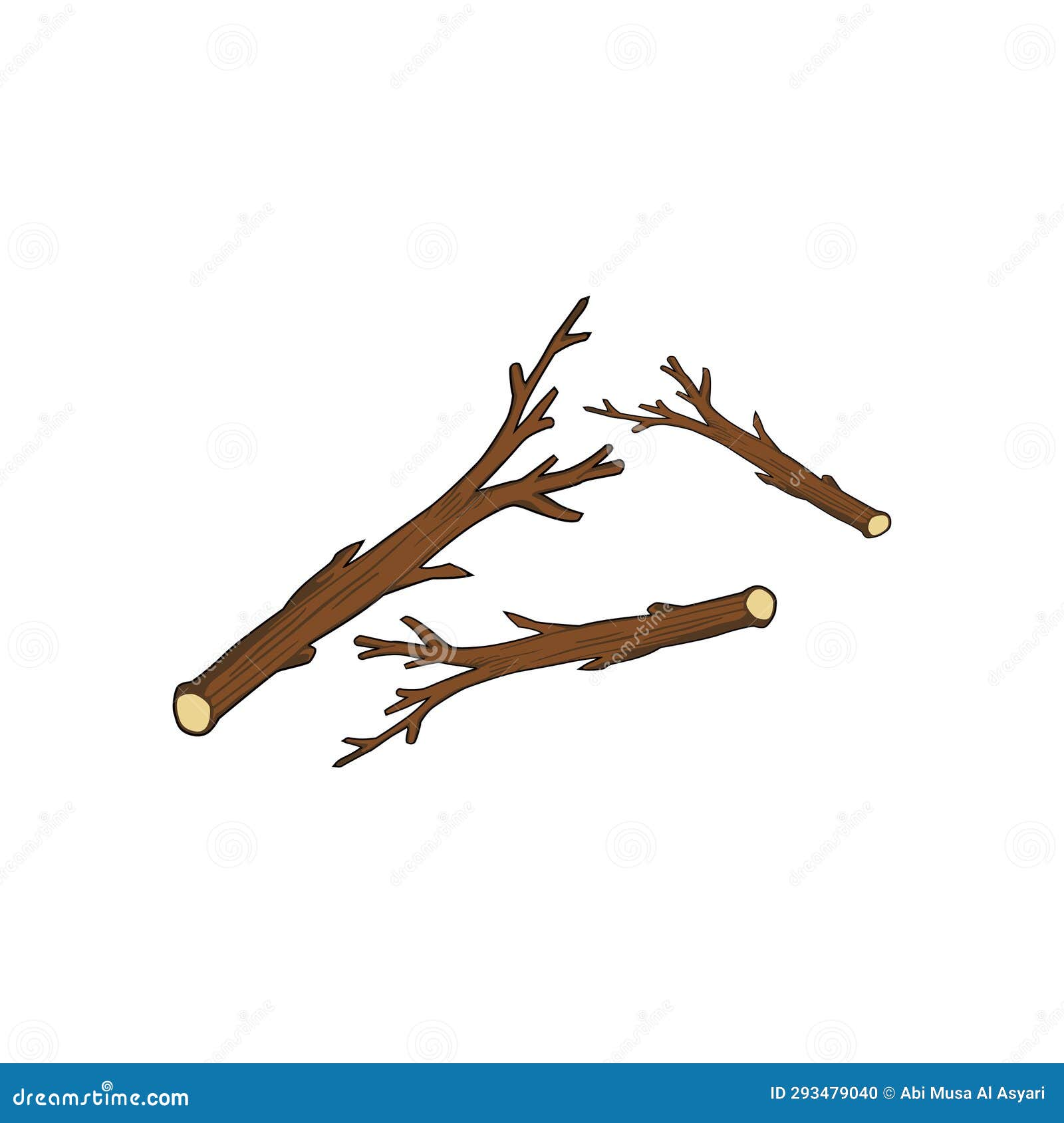 Rama Vectorial De Estilo Plano Stock de ilustración - Ilustración de ...