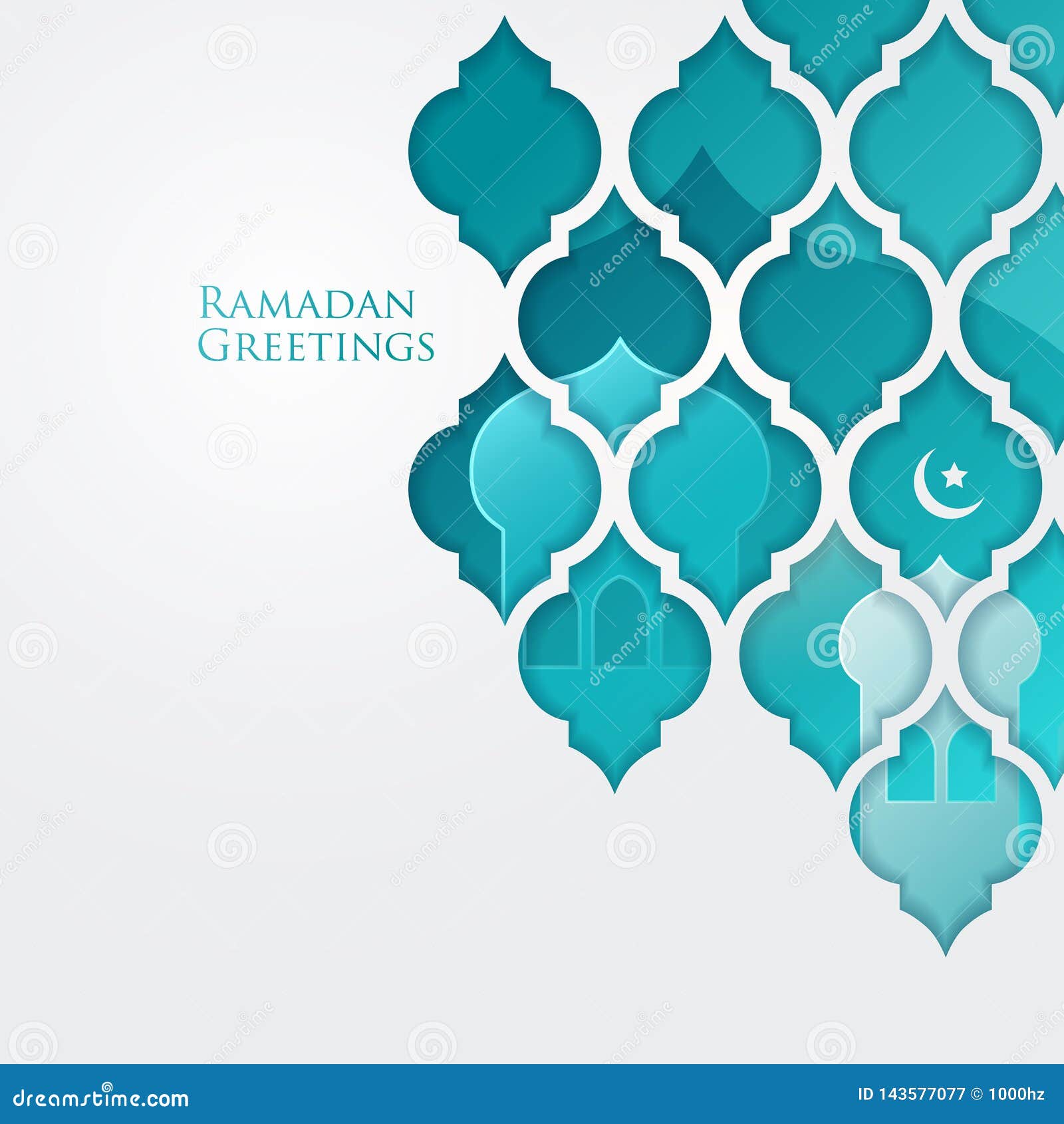 Islamic graphic design stock vector. Illustration of month - 143577077