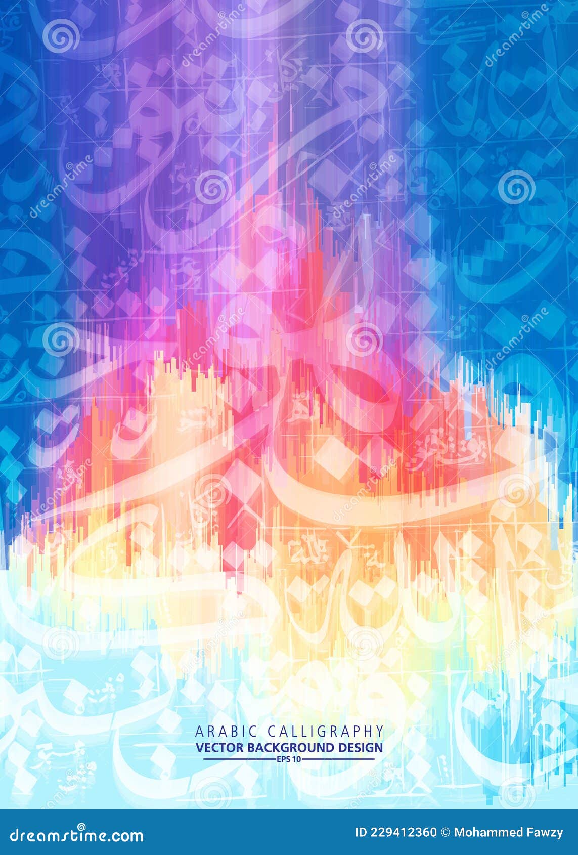 Arabic Background Theme, Arabic Art Calligraphy.- Vector Stock Vector ...
