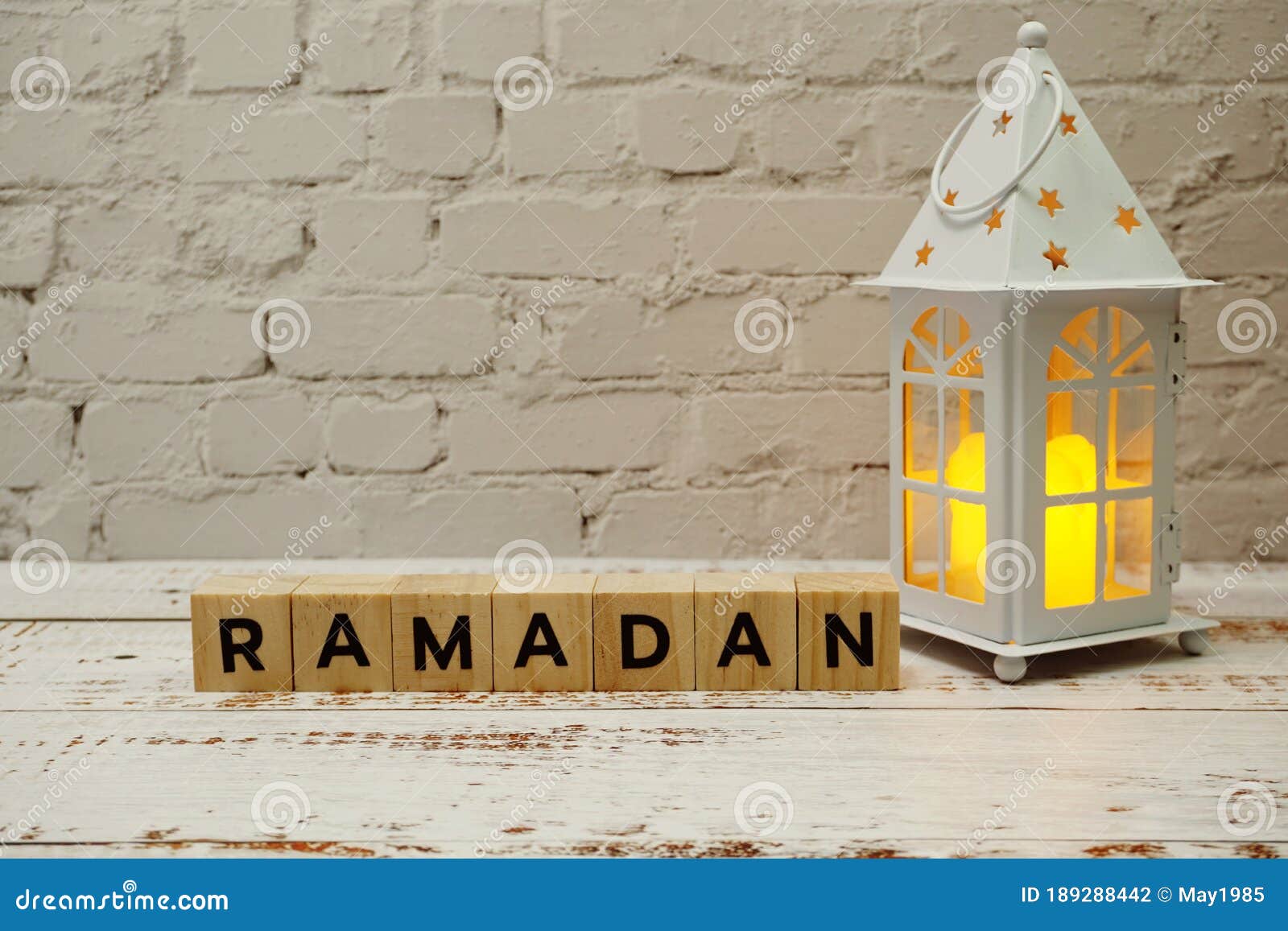 Ramadan Alphabet Letter with Candle Light Decoration with Space Copy ...