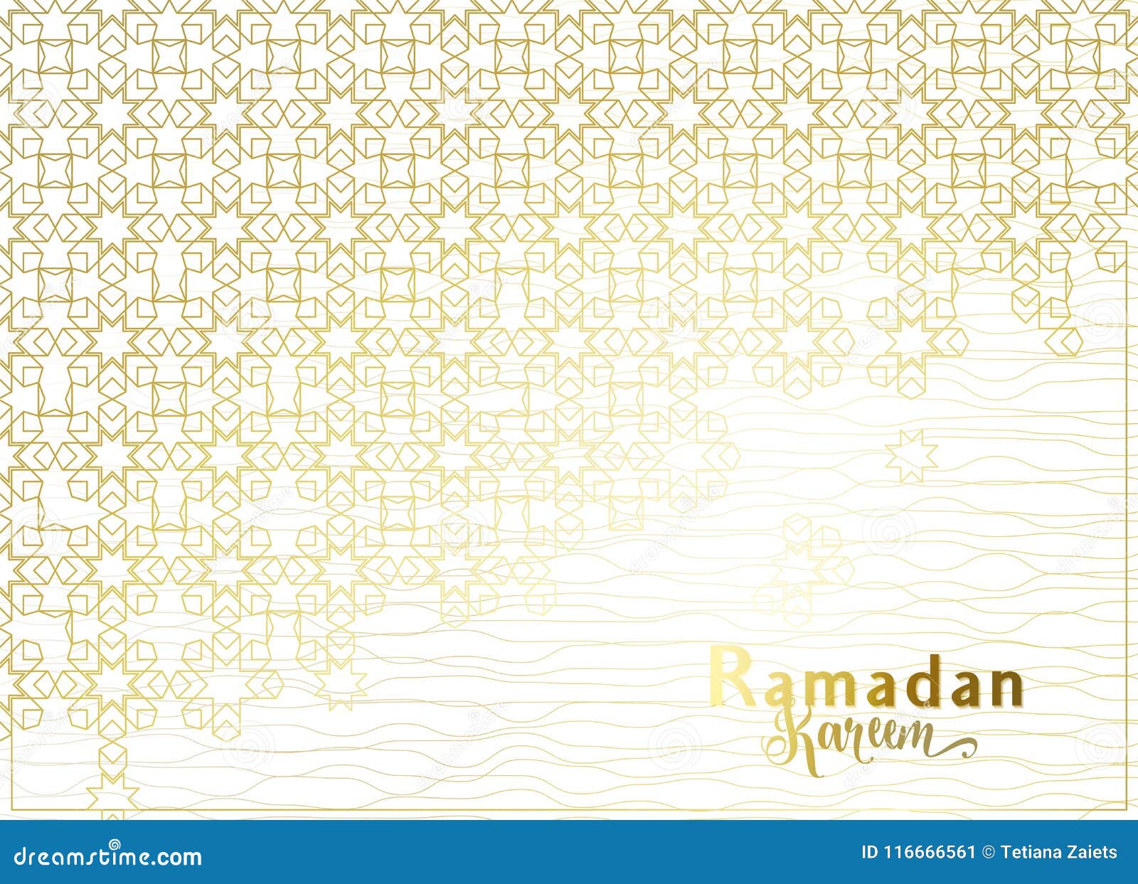Ramadan Background With Islamic Mosque Arabian Pattern Cartoon Vector ...