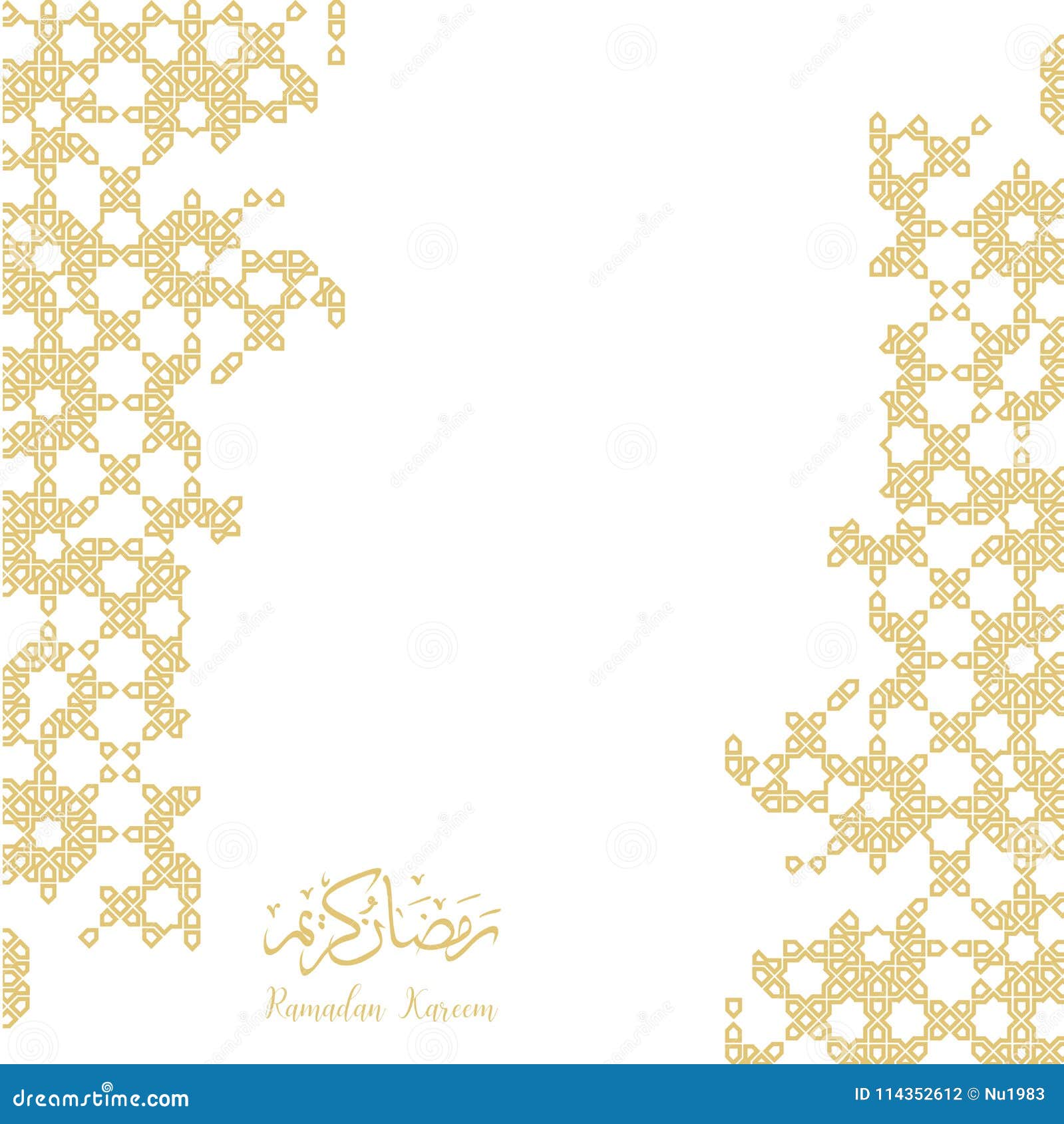 Ramadan Backgrounds Crescent Moon Vector With Arabic Pattern ...