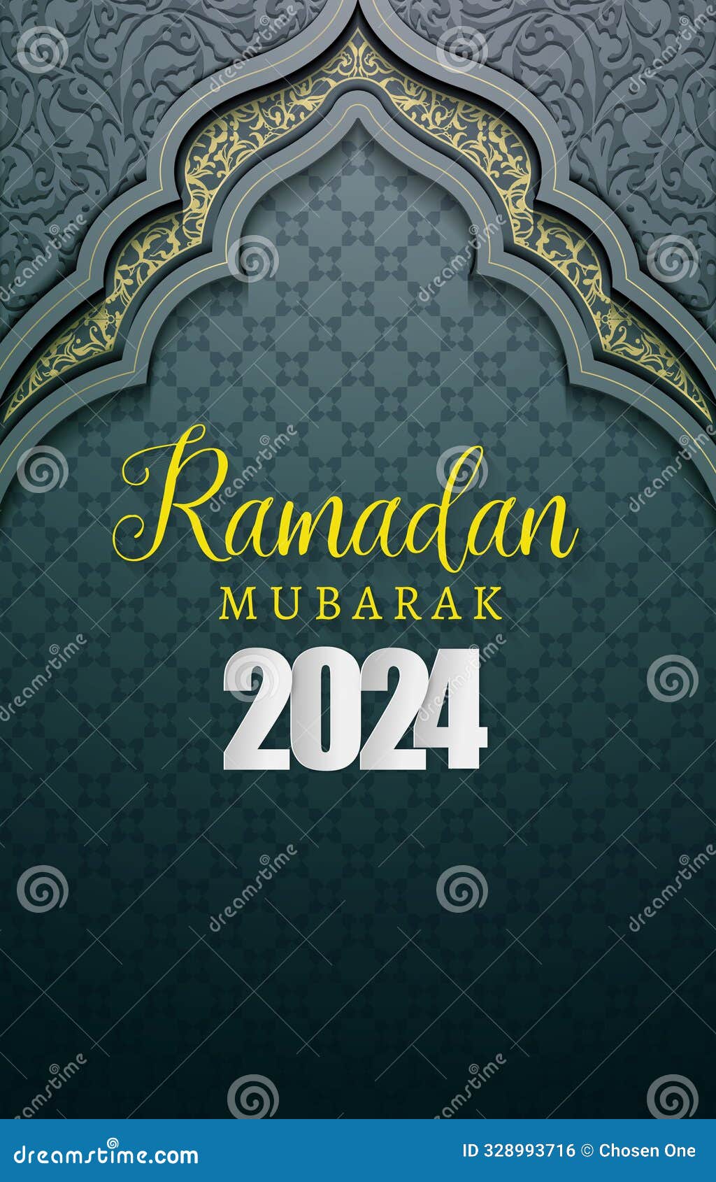 Ramadan 2024 With Black And Golden Islamic Background Design1 Cartoon ...