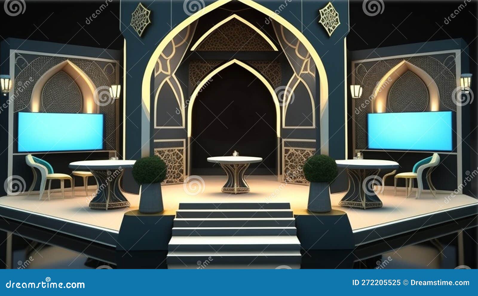 RAMADAN BOOTH 3D RENDER BACKGROUND ISLAMIC EID EVENT Stock Image ...