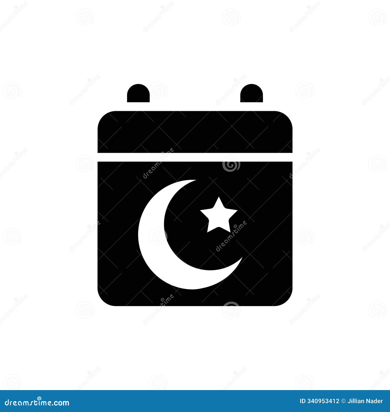 Ramadan Calendar Icon Web Design in Vector Stock Vector - Illustration ...