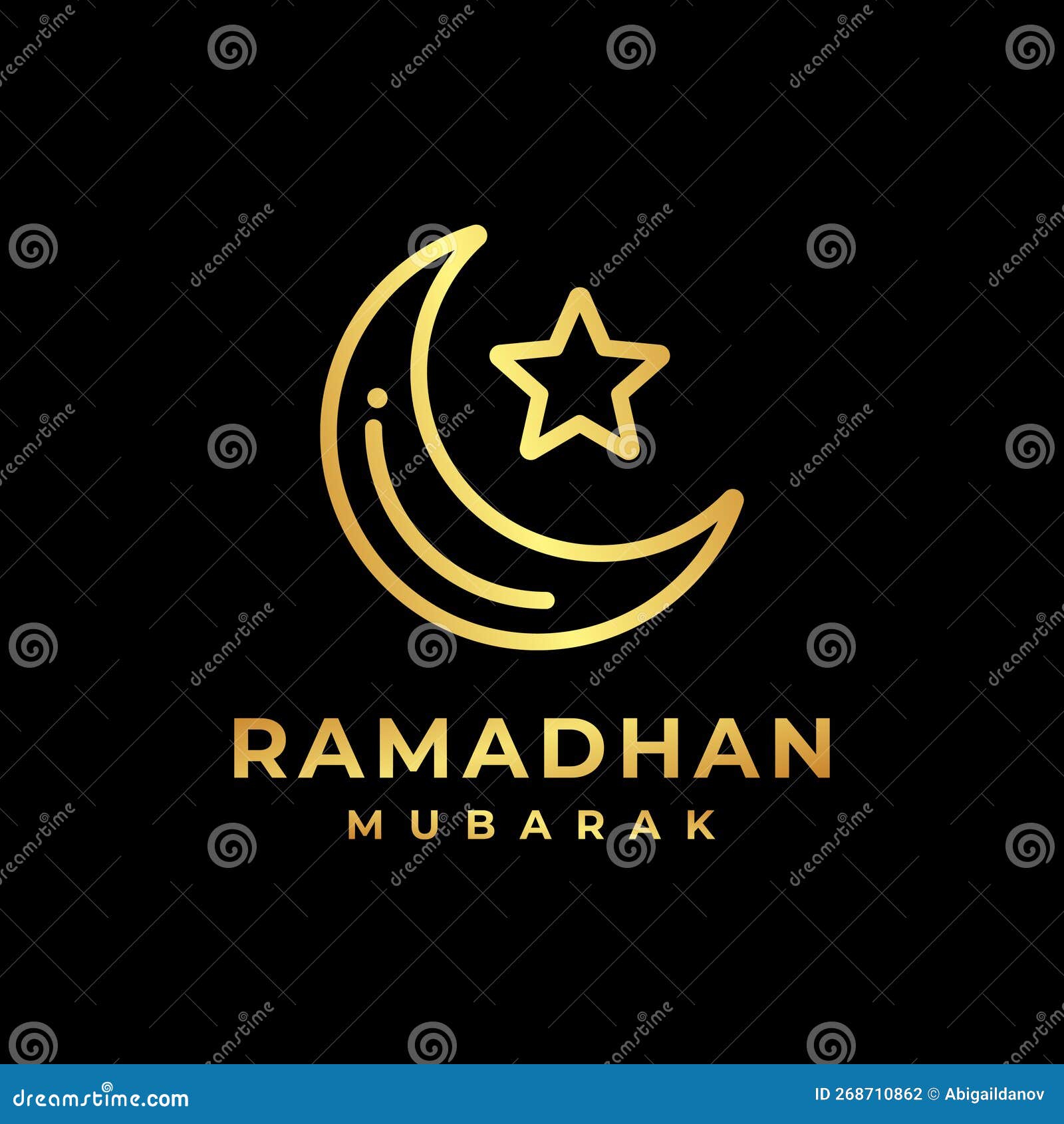 Ramadan logo stock vector. Illustration of flat, culture - 268710862