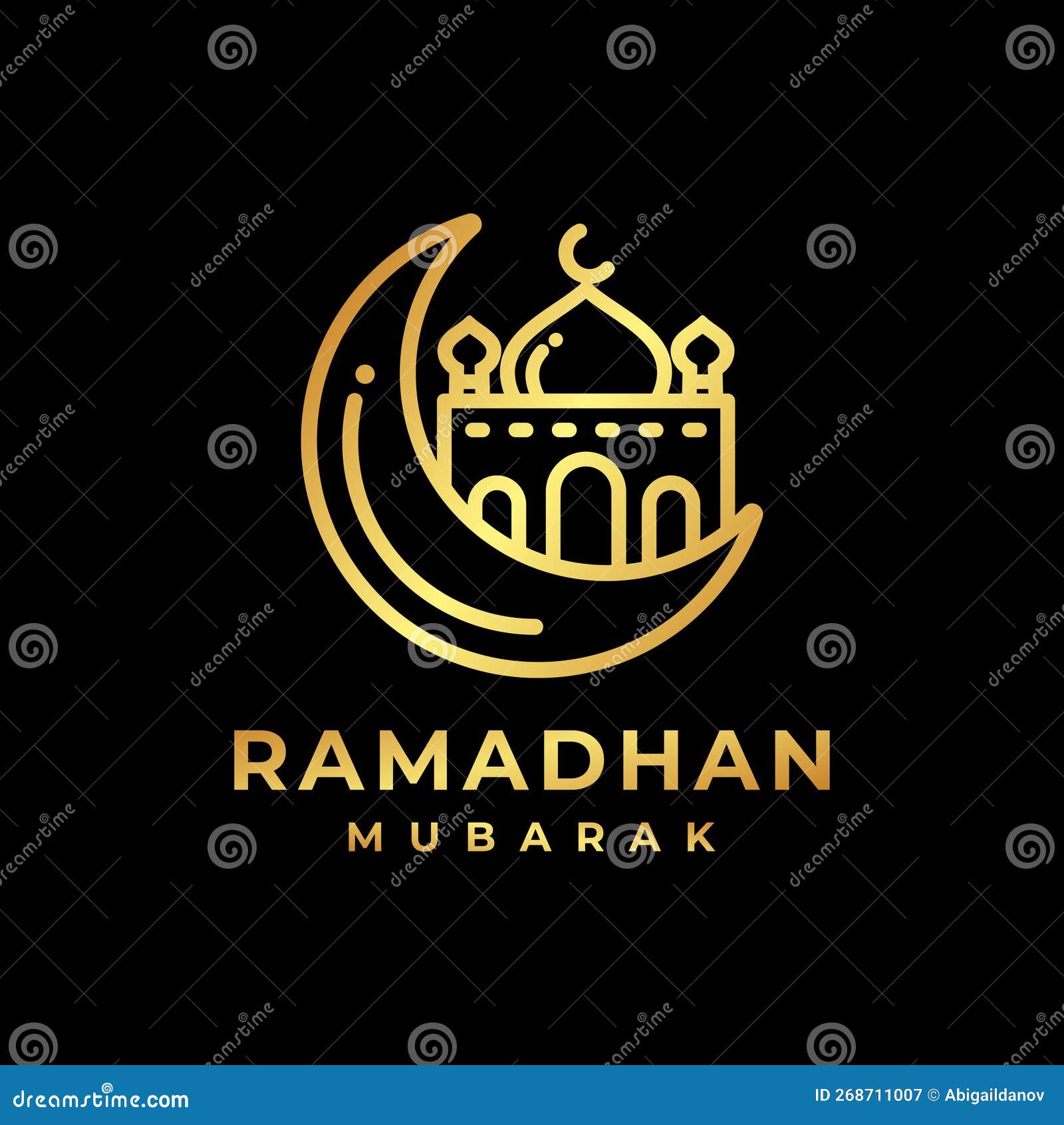 Ramadan logo stock vector. Illustration of isolated - 268711007