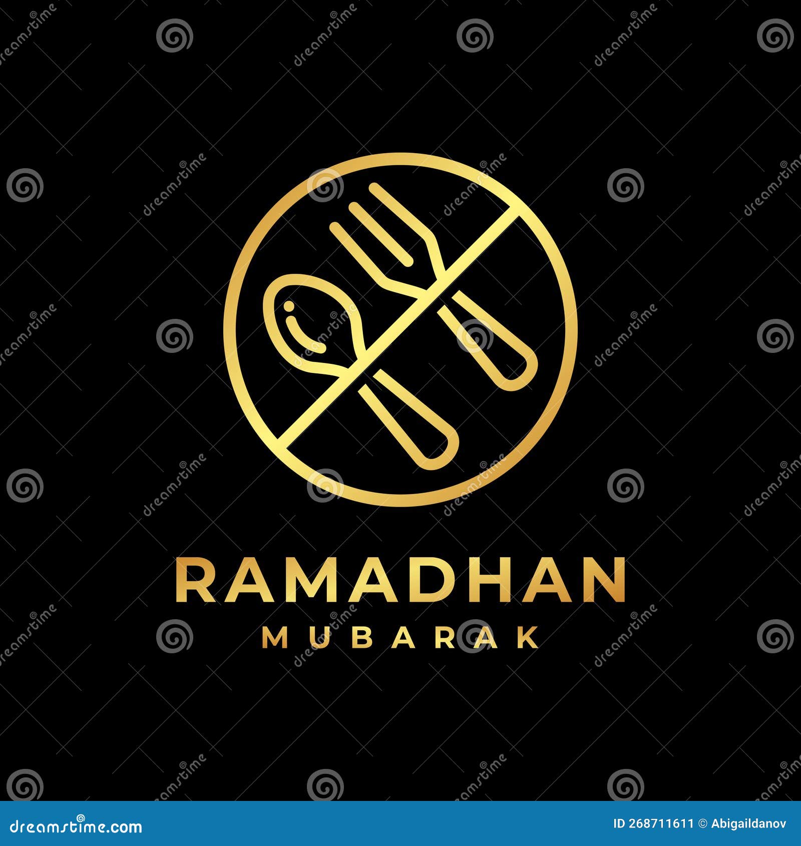 Ramadan Fasting Logo Design Stock Vector - Illustration of graphic ...