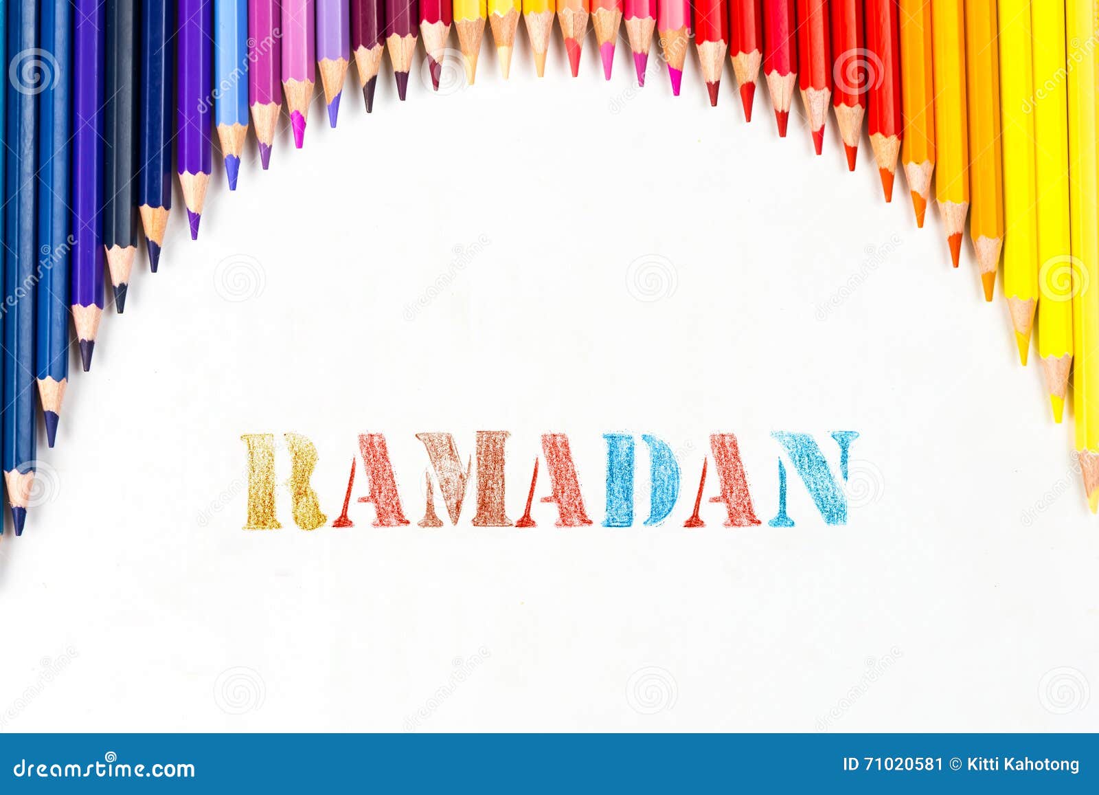 Ramadan Drawing by Colour Pencils Stock Image - Image of iftar, color ...