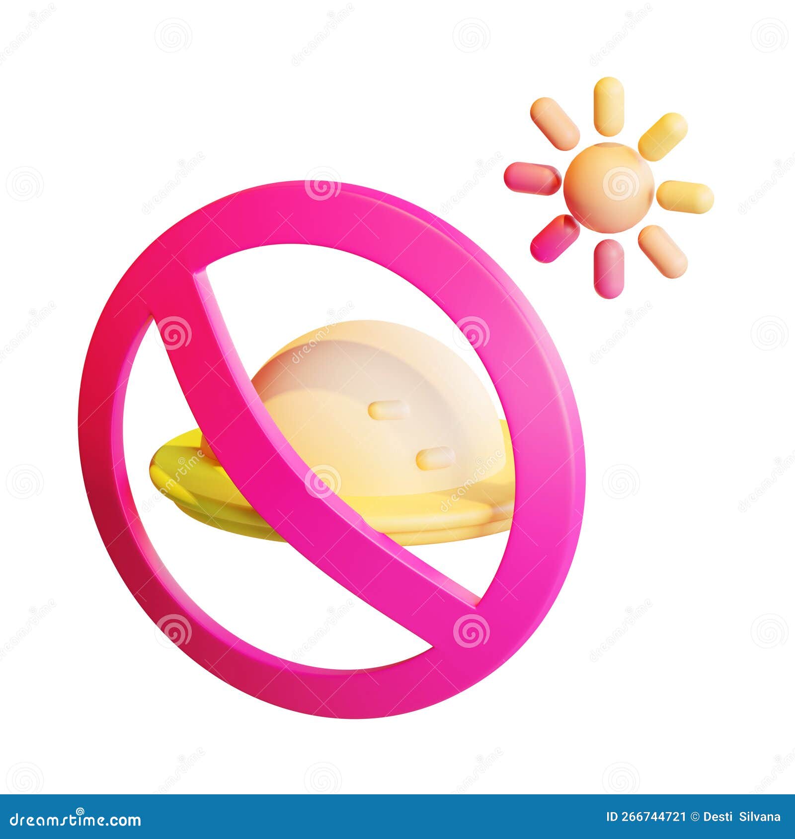 Ramadan Fasting Isometric 3D Render Element Stock Image - Illustration ...