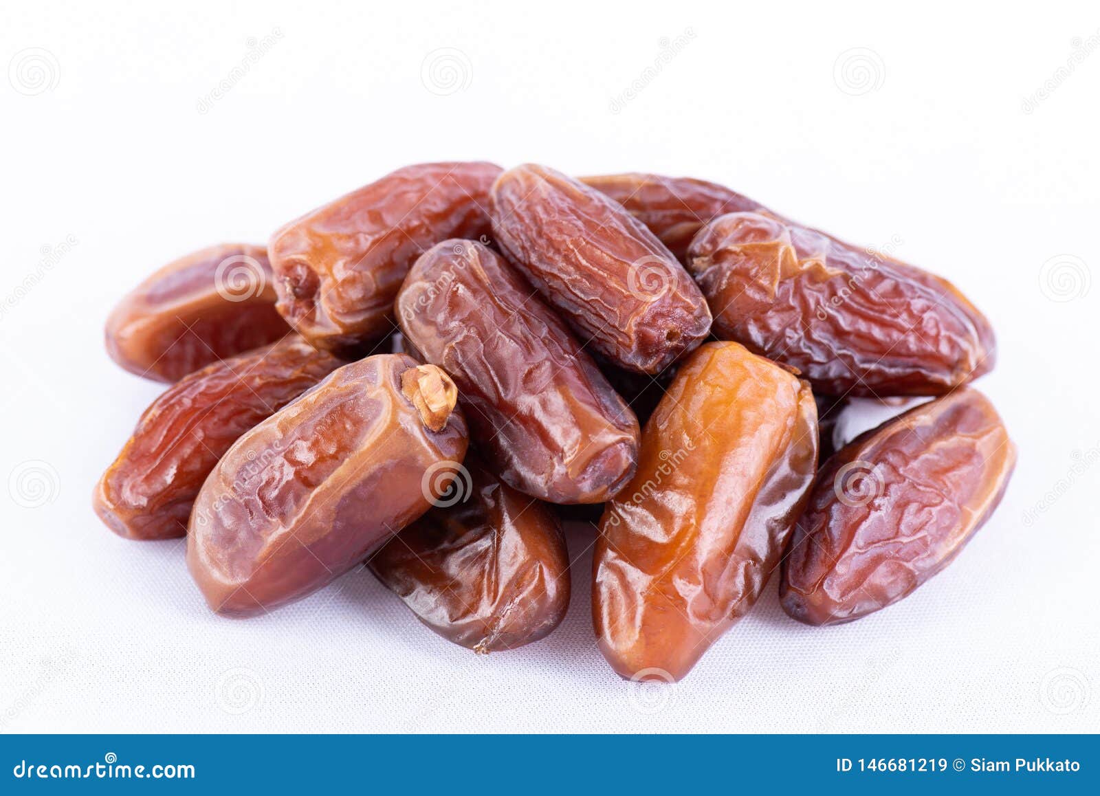 Ramadan Food and Drinks Concept. Close Up Dates Fruit on White ...