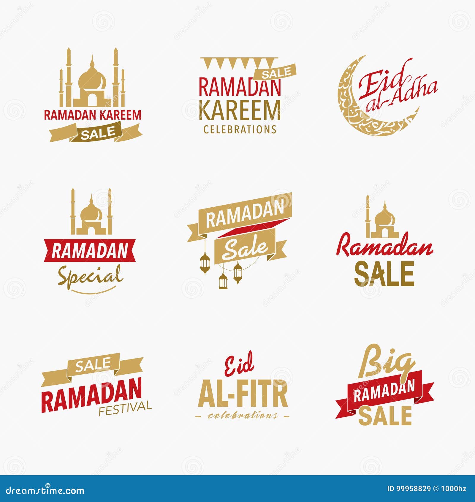 Ramadan greetings header stock vector. Illustration of moon - 99958829