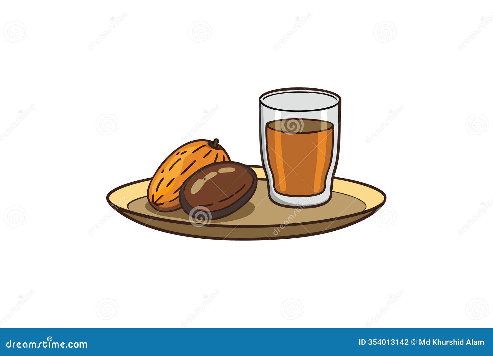 Ramadan Islamic Tradition of Breaking Fast with Dates and Juice in a ...