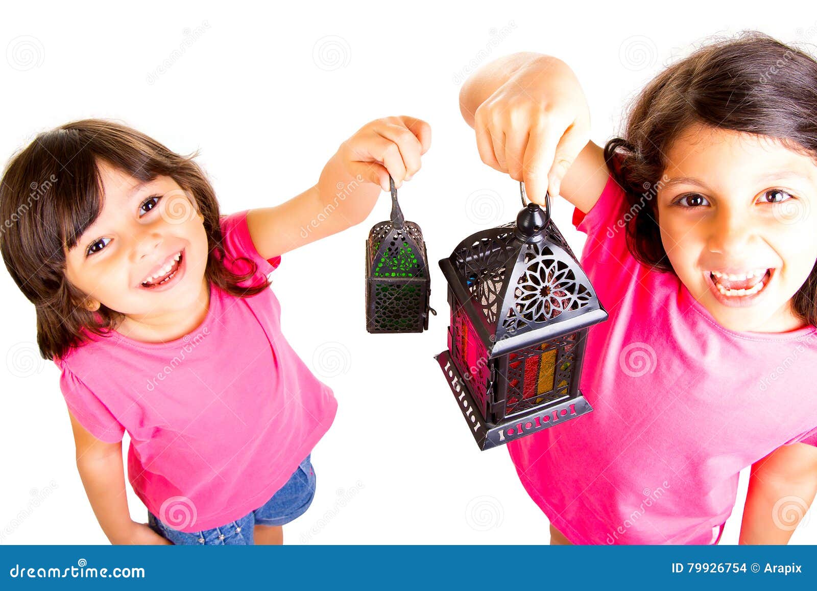 Ramadan Kareem - Kinder, Die Ramadan Feiern Stockfoto - Bild von feiern ...