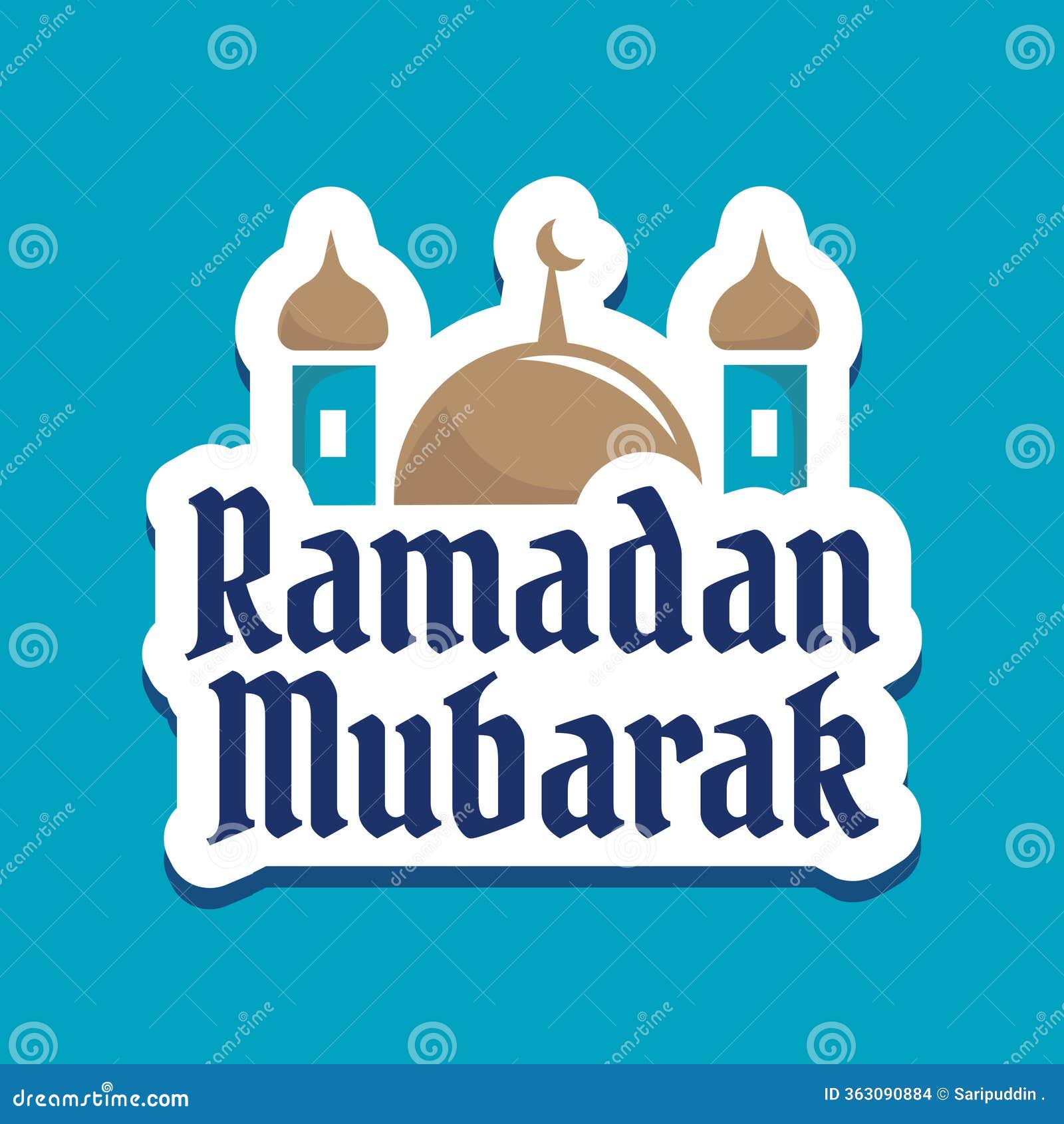 Ramadan Karem Islamic Greeting With Arabic Pattern Morocco Geometric ...