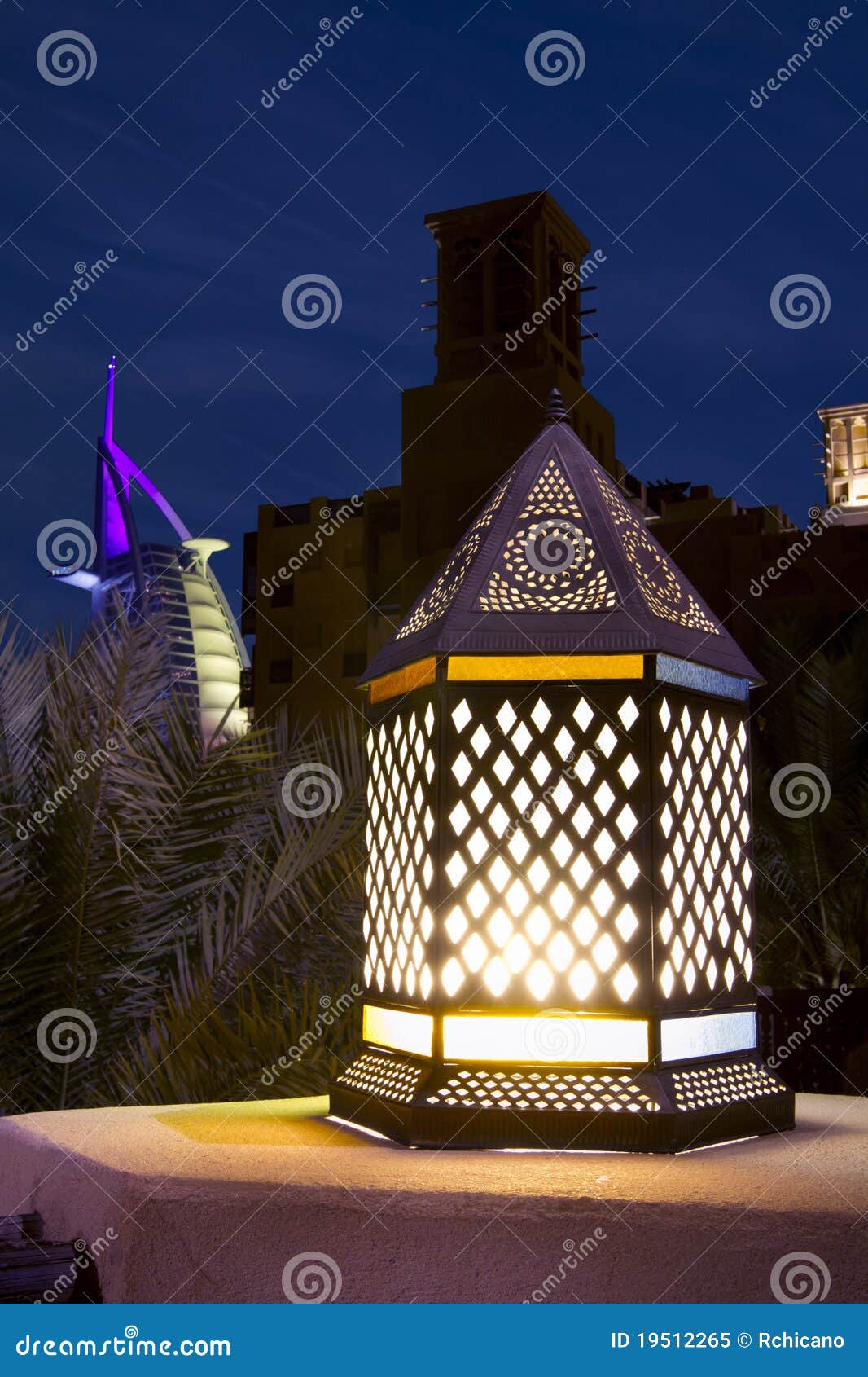 Ramadan Lantern Lamp Or Fanous Ramadan On A Ramadan Background As A ...