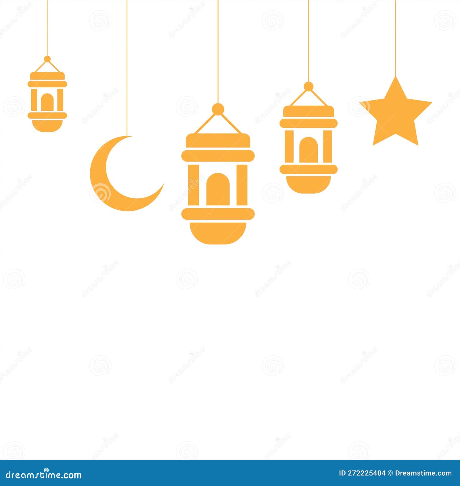 Ramadan Lantern Corner stock vector. Illustration of number - 272225404