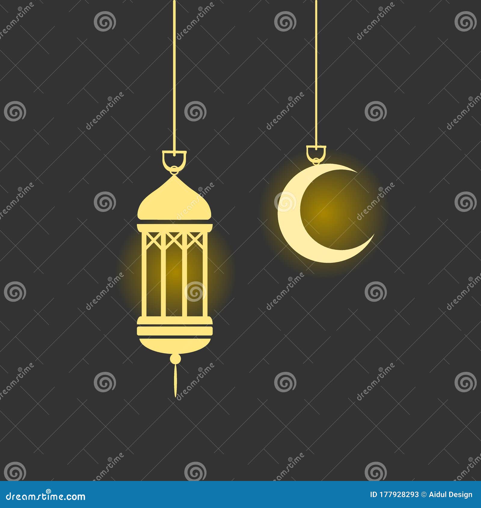 Ramadan Lantern Vector Simple Stock Vector - Illustration of kareem ...