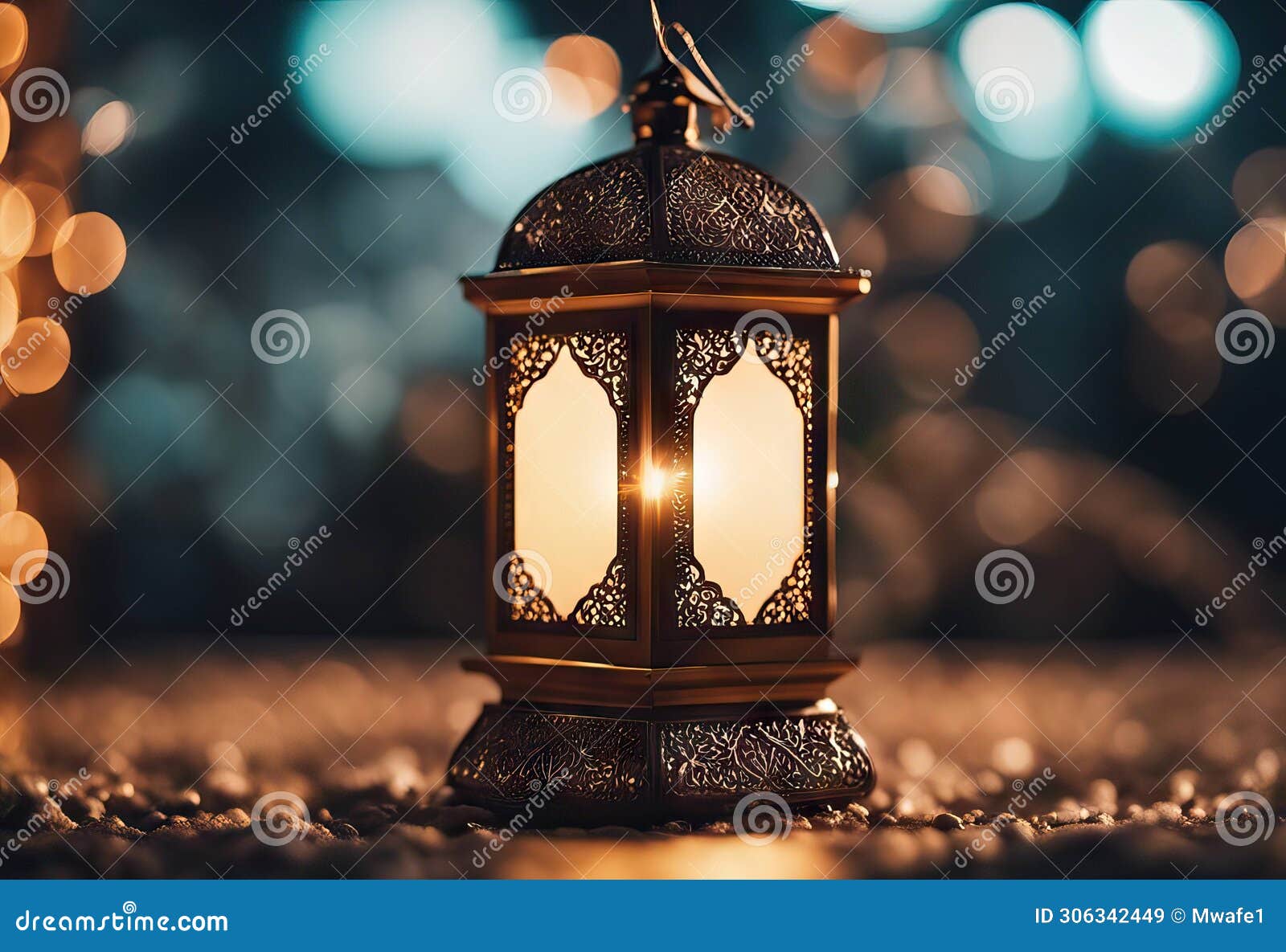Ramadan Latern Celebration for Holy Islamic Month Stock Illustration ...