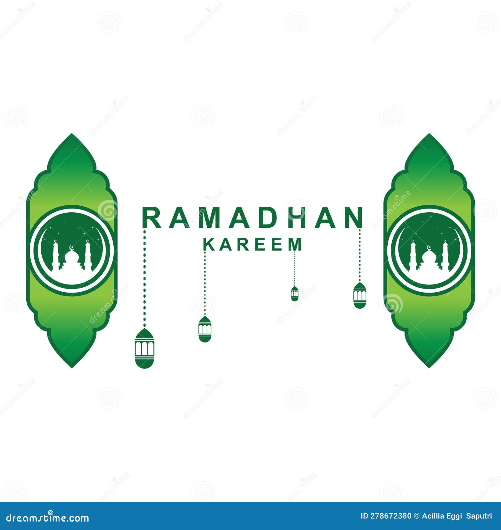 Ramadan Logo Vector Illustration Design Stock Vector - Illustration of ...