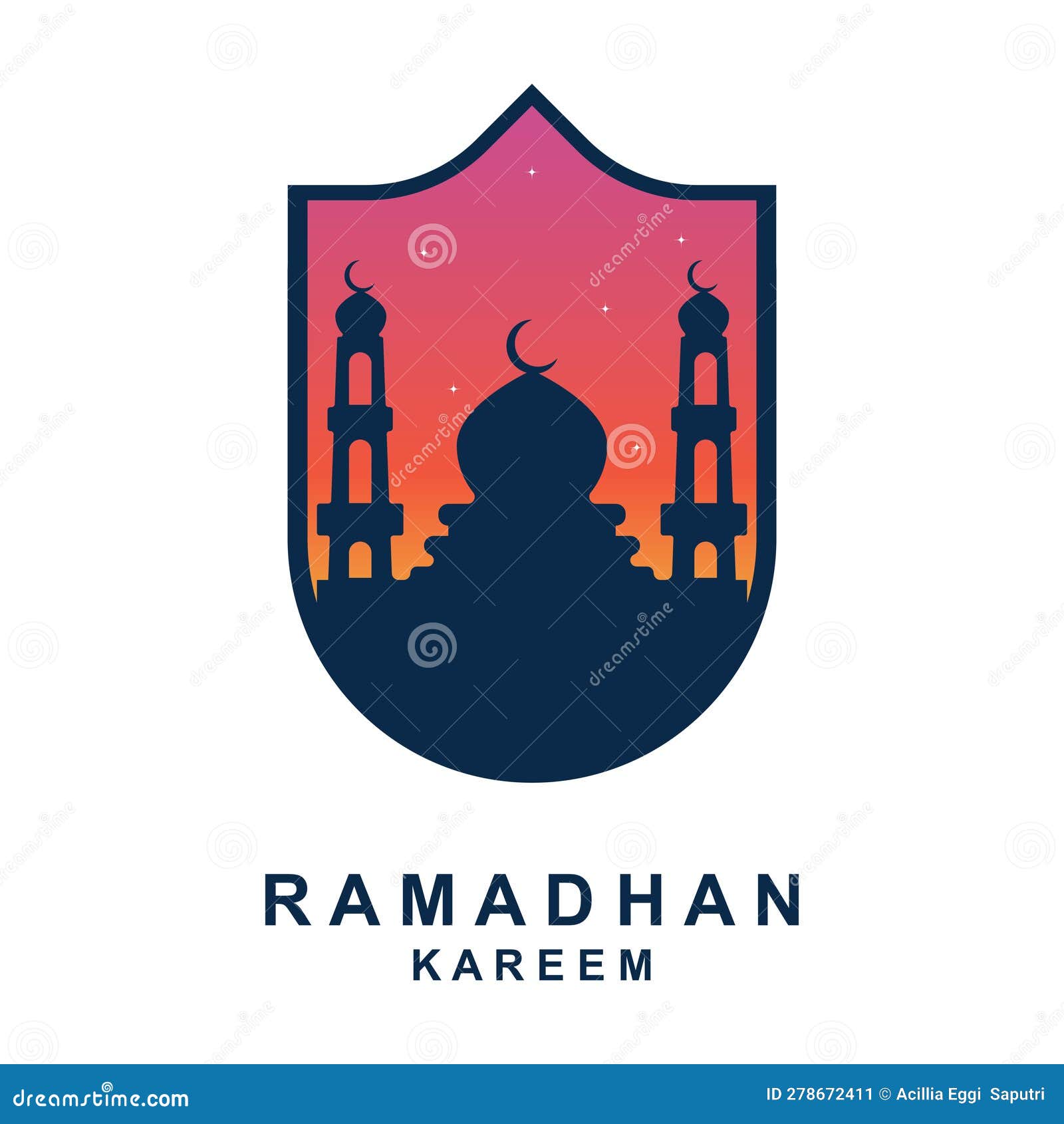 Ramadan Logo Vector Illustration Design Stock Vector - Illustration of ...