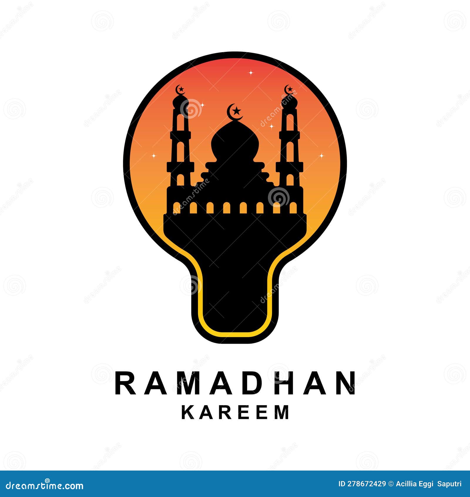 Ramadan Logo Vector Illustration Design Stock Vector - Illustration of ...