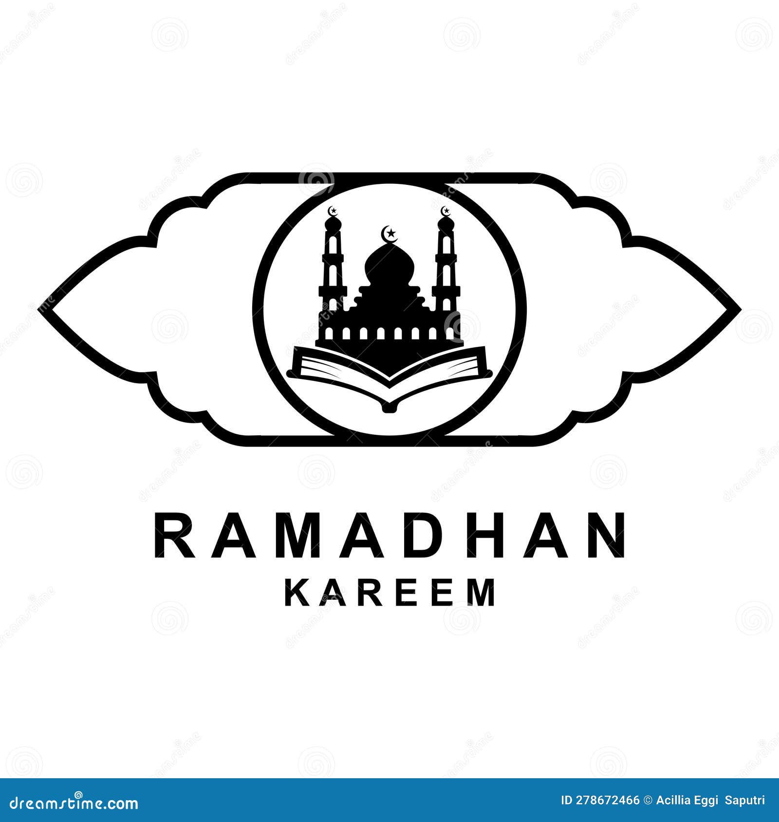 Ramadan Logo Vector Illustration Design Stock Vector - Illustration of ...
