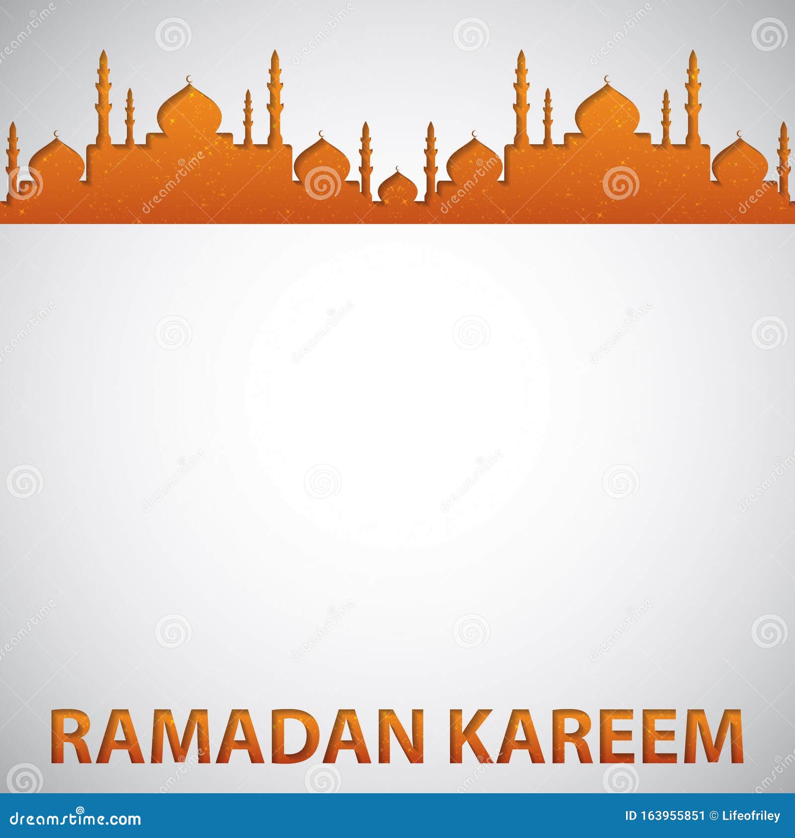 Ramadan Mosque Card stock vector. Illustration of koran - 163955851