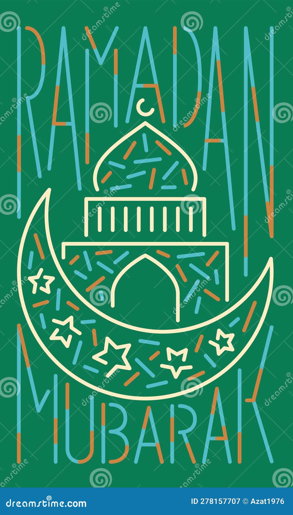 Abstract Ramadan Karim Background Design. Vector Illustration ...