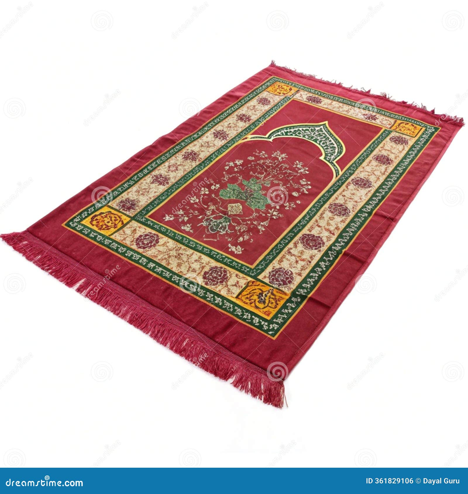 Ramadan Prayer Mat 3D Model Isolated On Transparent Background Stock ...