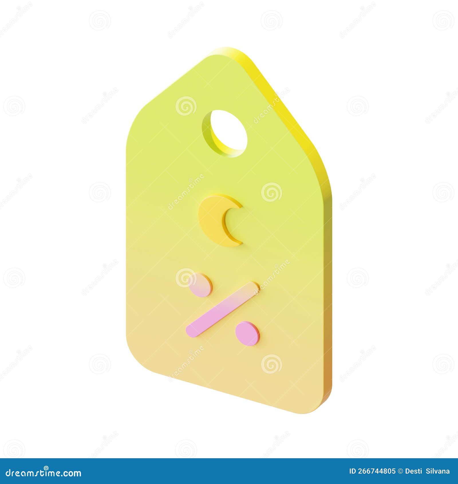 12 Ramadan Price Tag Isometric 3D Render Element Stock Image ...