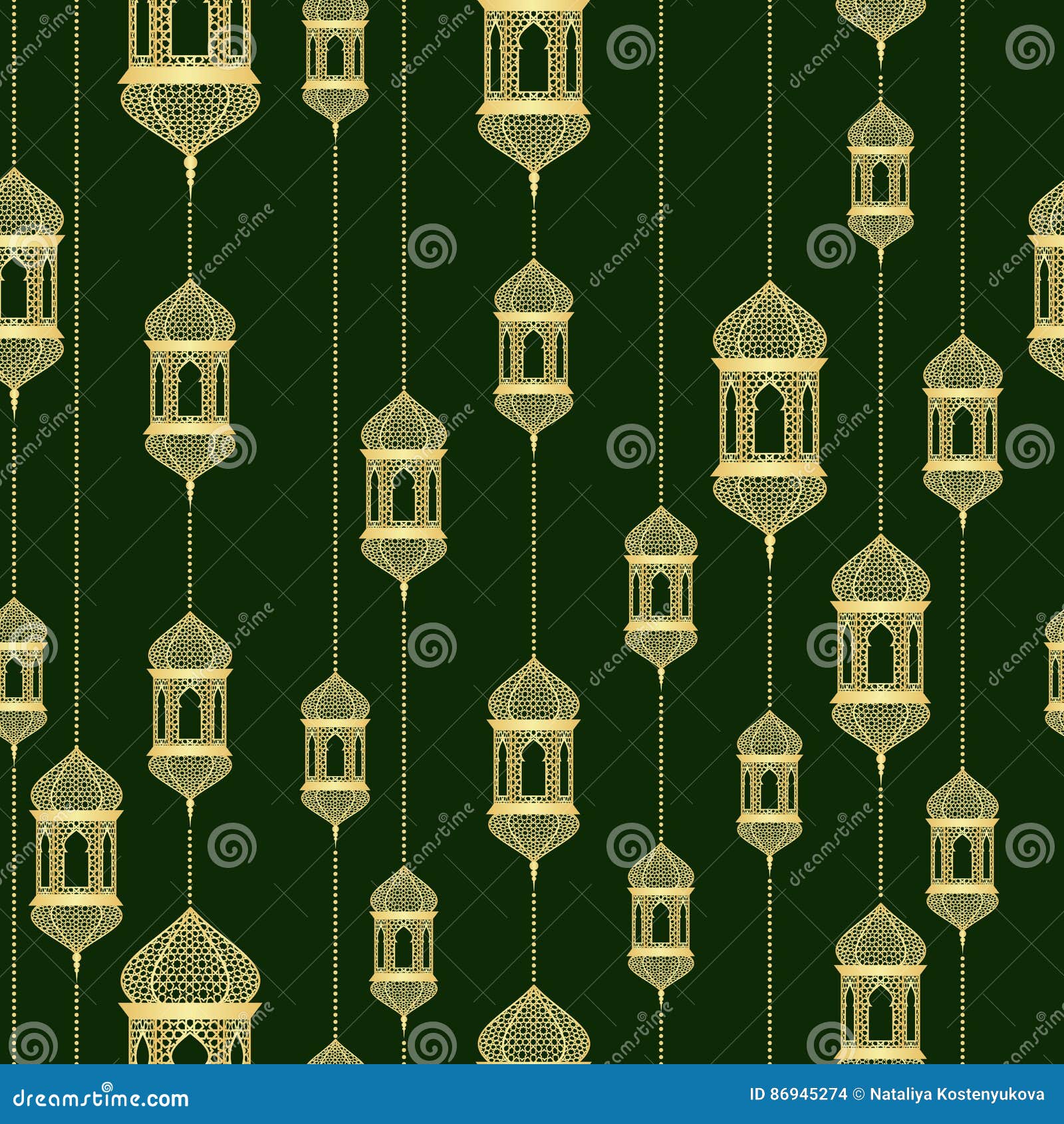 Ramadan seamless pattern stock vector. Illustration of celebration ...