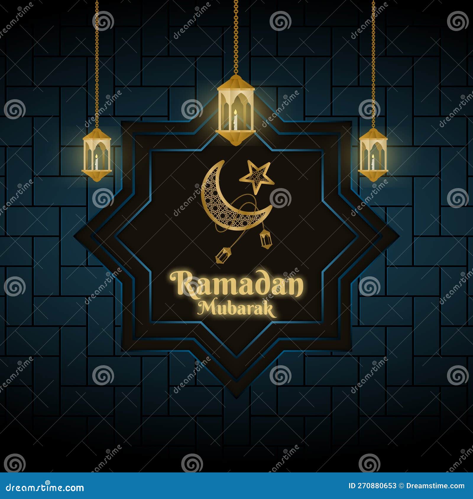 Ramadan Theme Background With Arabic Calligraphy Stock Photography ...
