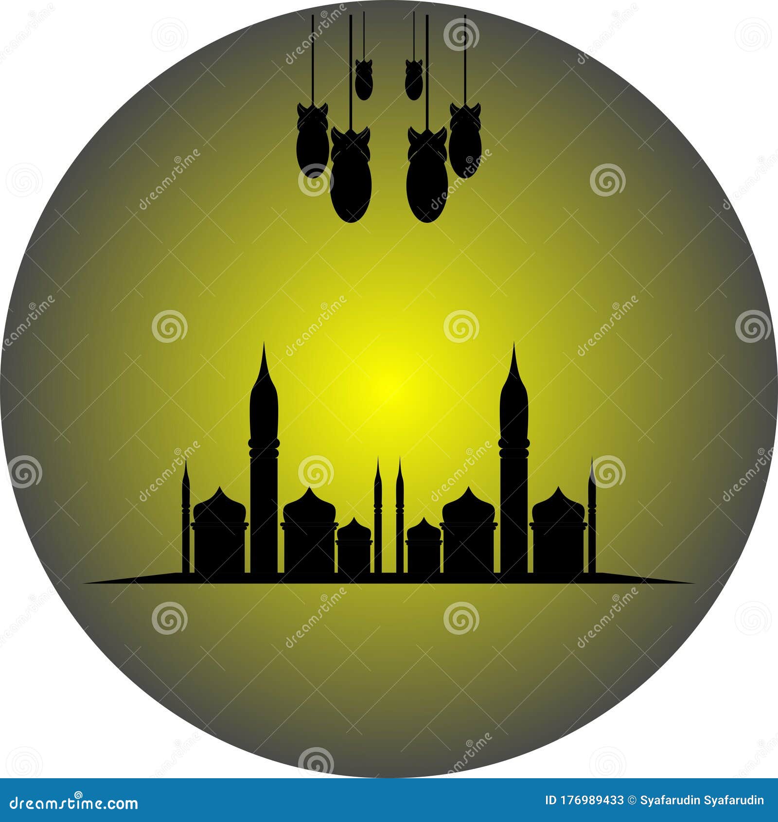 Ramadan Theme Templates with Attractive Colors and Images Stock Image ...