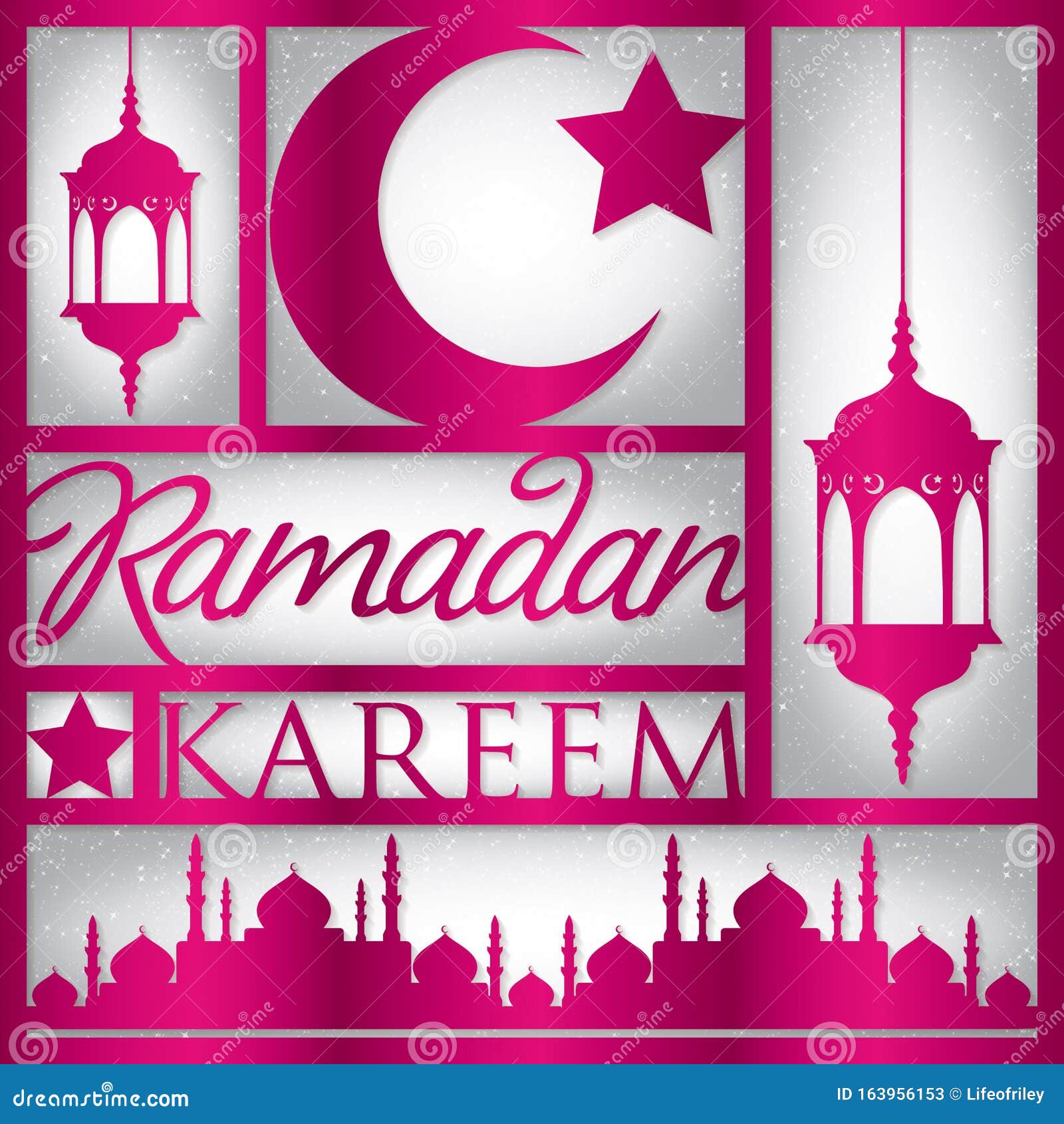 Ramadan Type Card stock vector. Illustration of light - 163956153