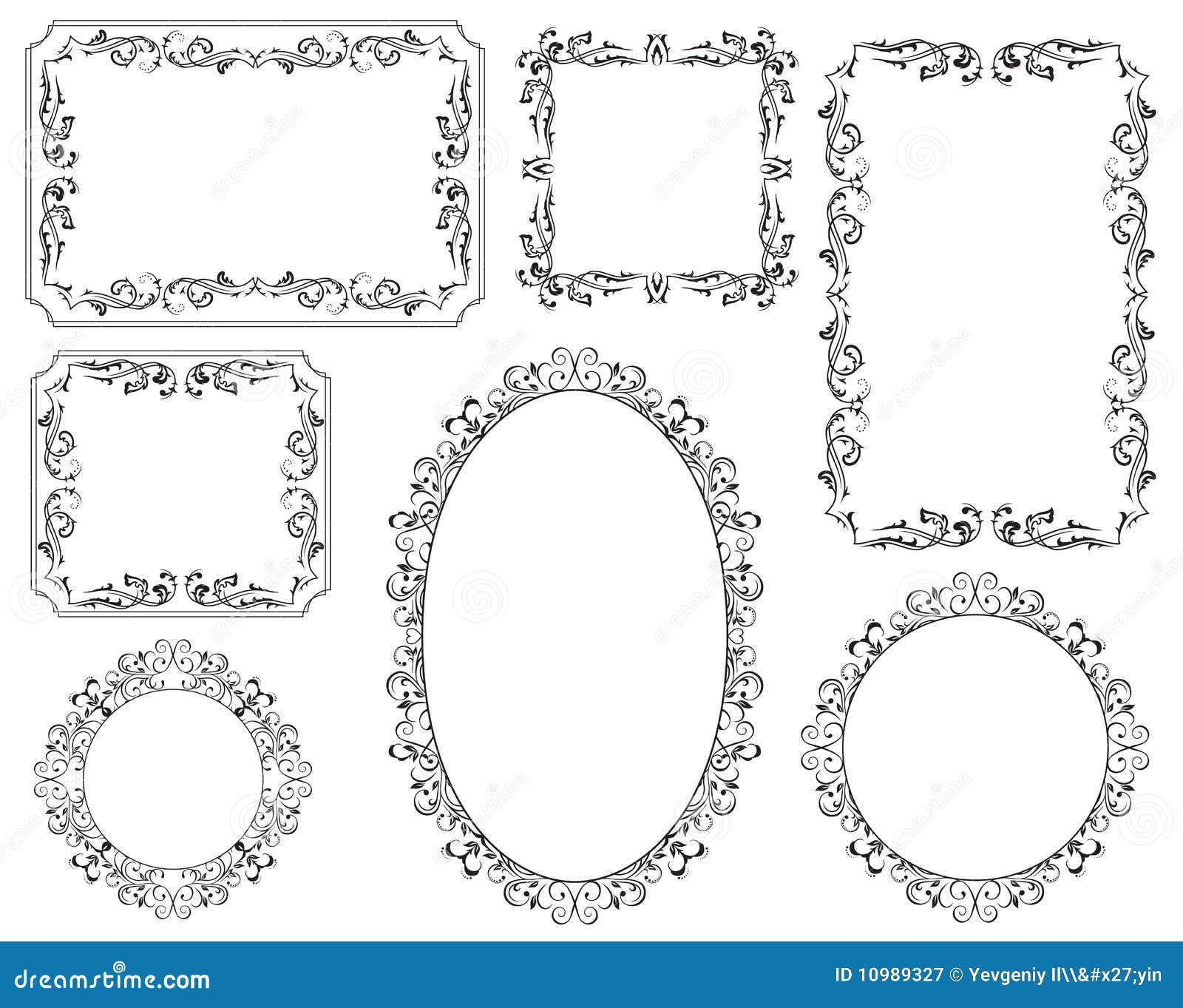 Ramar vektor illustrationer. Illustration av illustration - 10989327