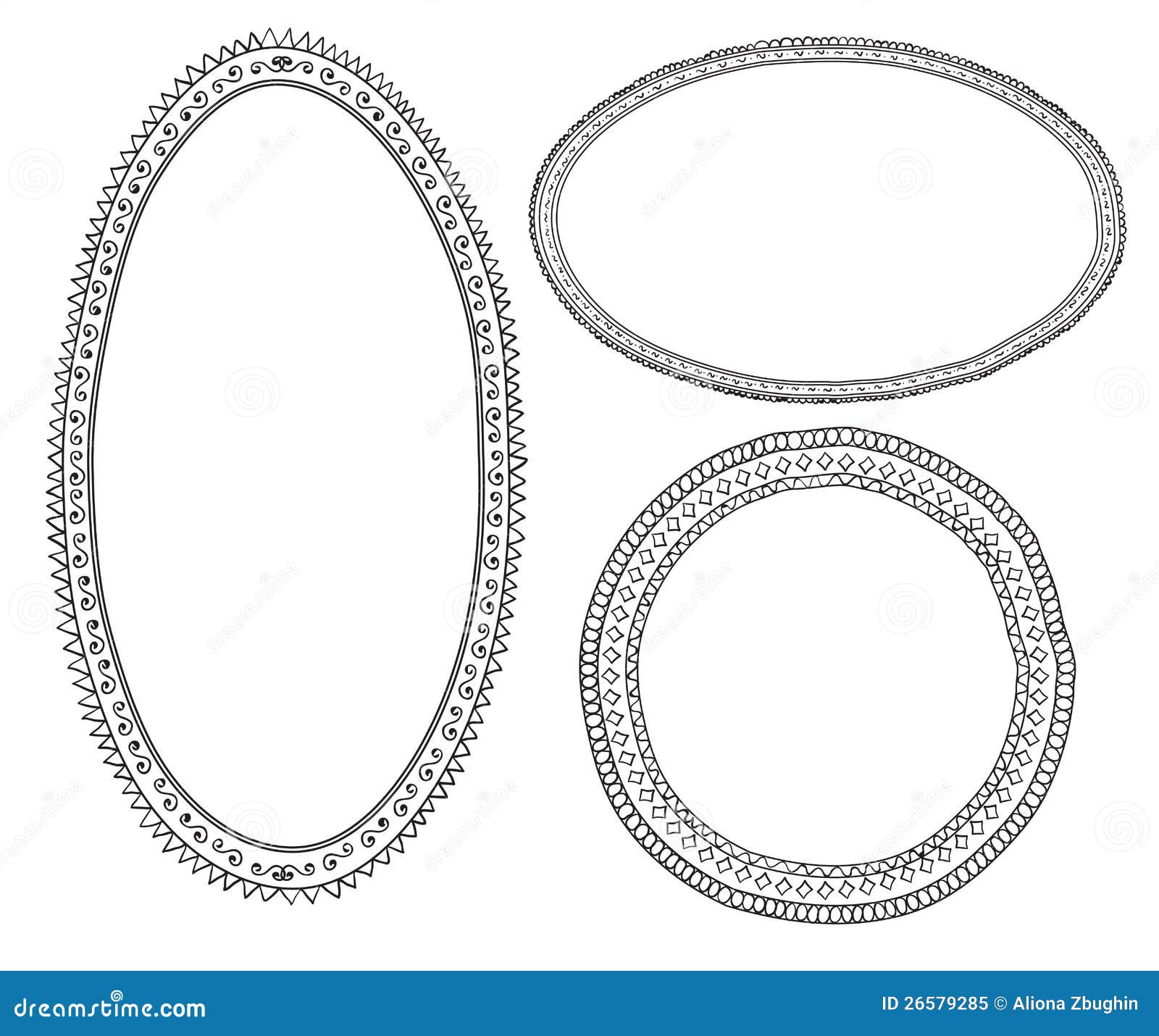 Ramar vektor illustrationer. Illustration av ovalt, illustration - 26579285