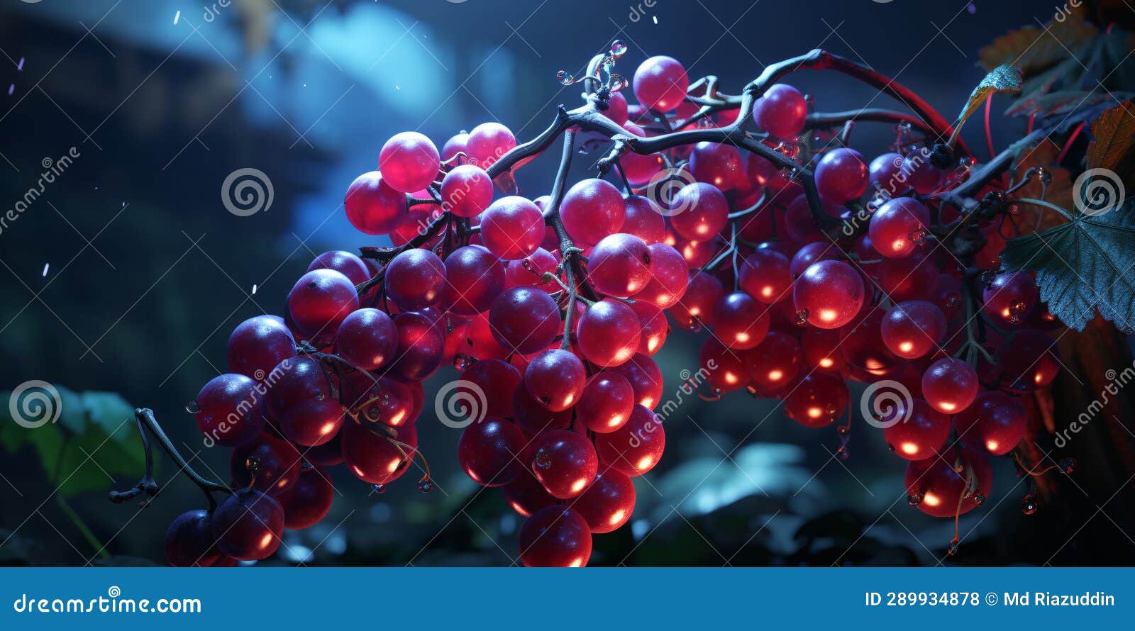 Ramas de uvas foto de archivo. Imagen de hoja, rojo - 289934878