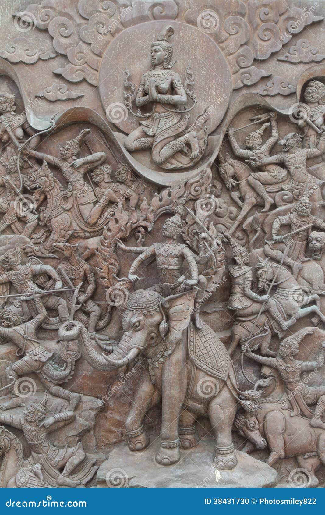 Ramayana war stock photo. Image of ramayana, wall, bangkok - 38431730