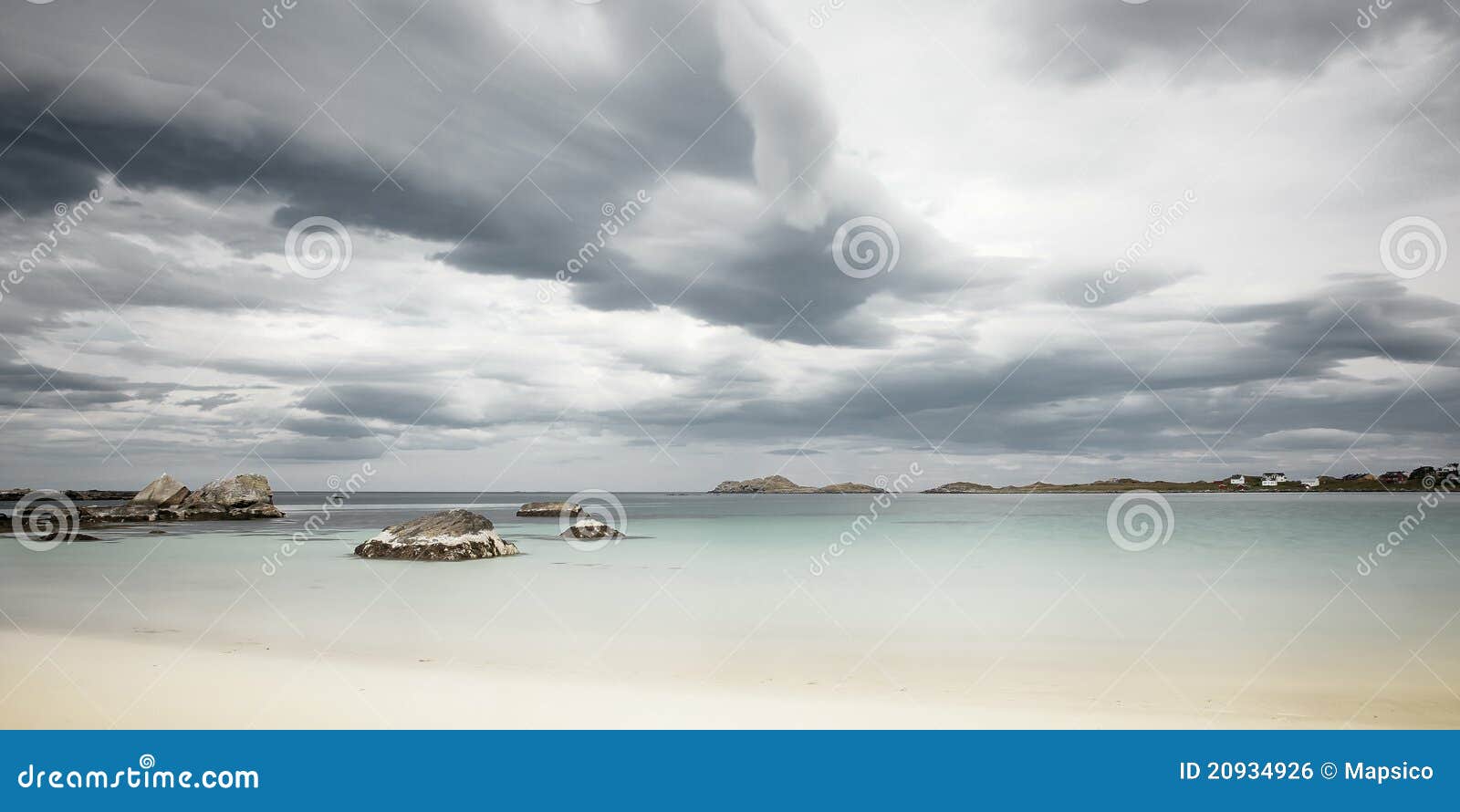 Ramberg Beach stock photo. Image of rocks, landscape - 20934926