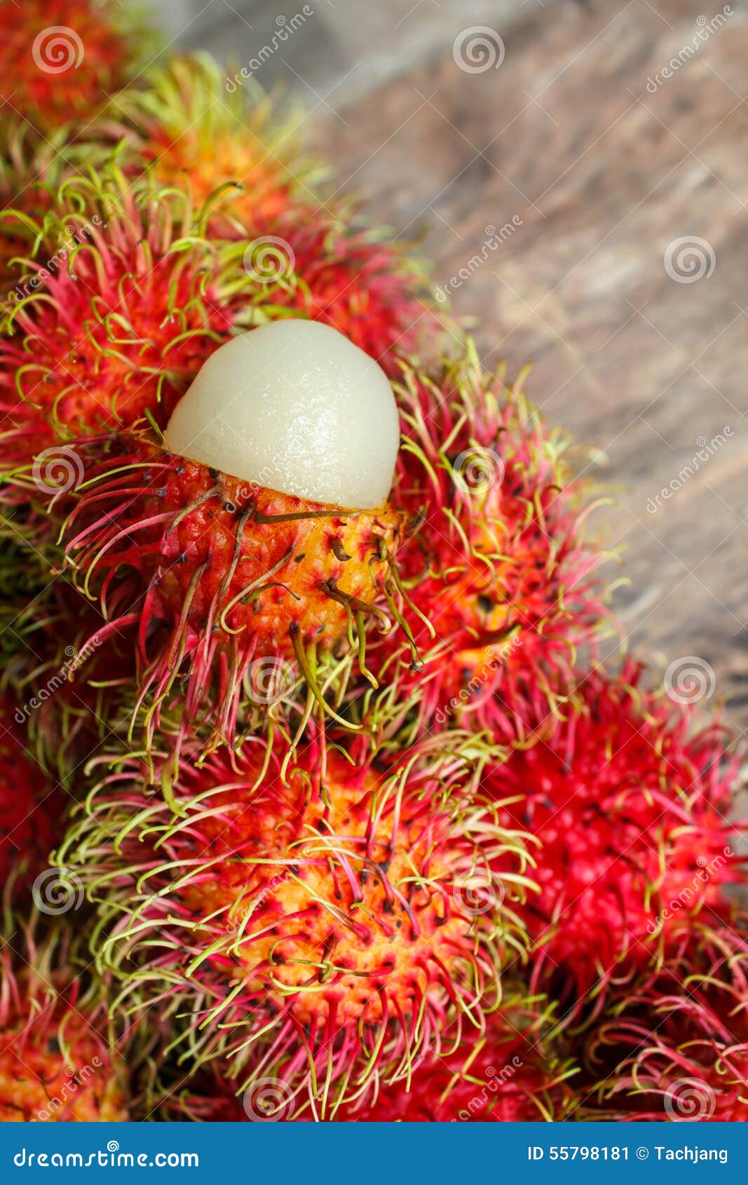 Rambutan. stock image. Image of tasty, rambutan, natural - 55798181
