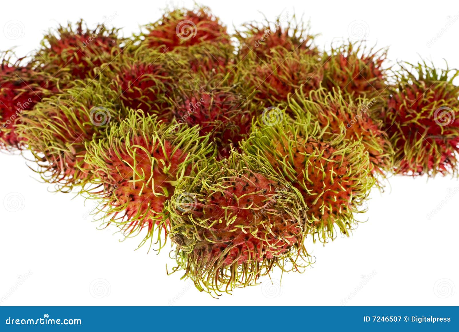 Rambutan, exotisch fruit stock afbeelding. Image of tropisch - 7246507