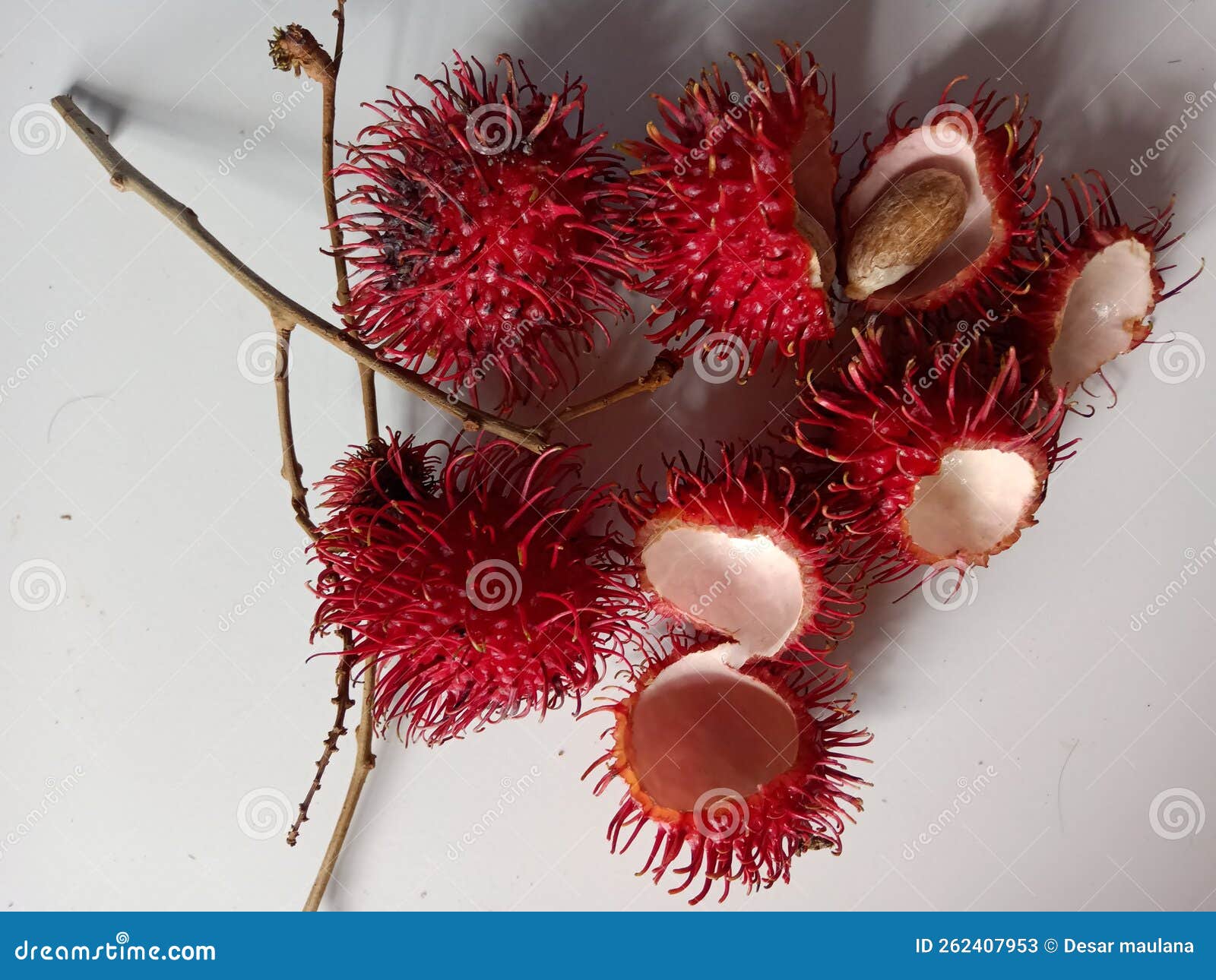 Rambutan Fruit, Native Fruit From Indonesia Royalty-Free Stock ...
